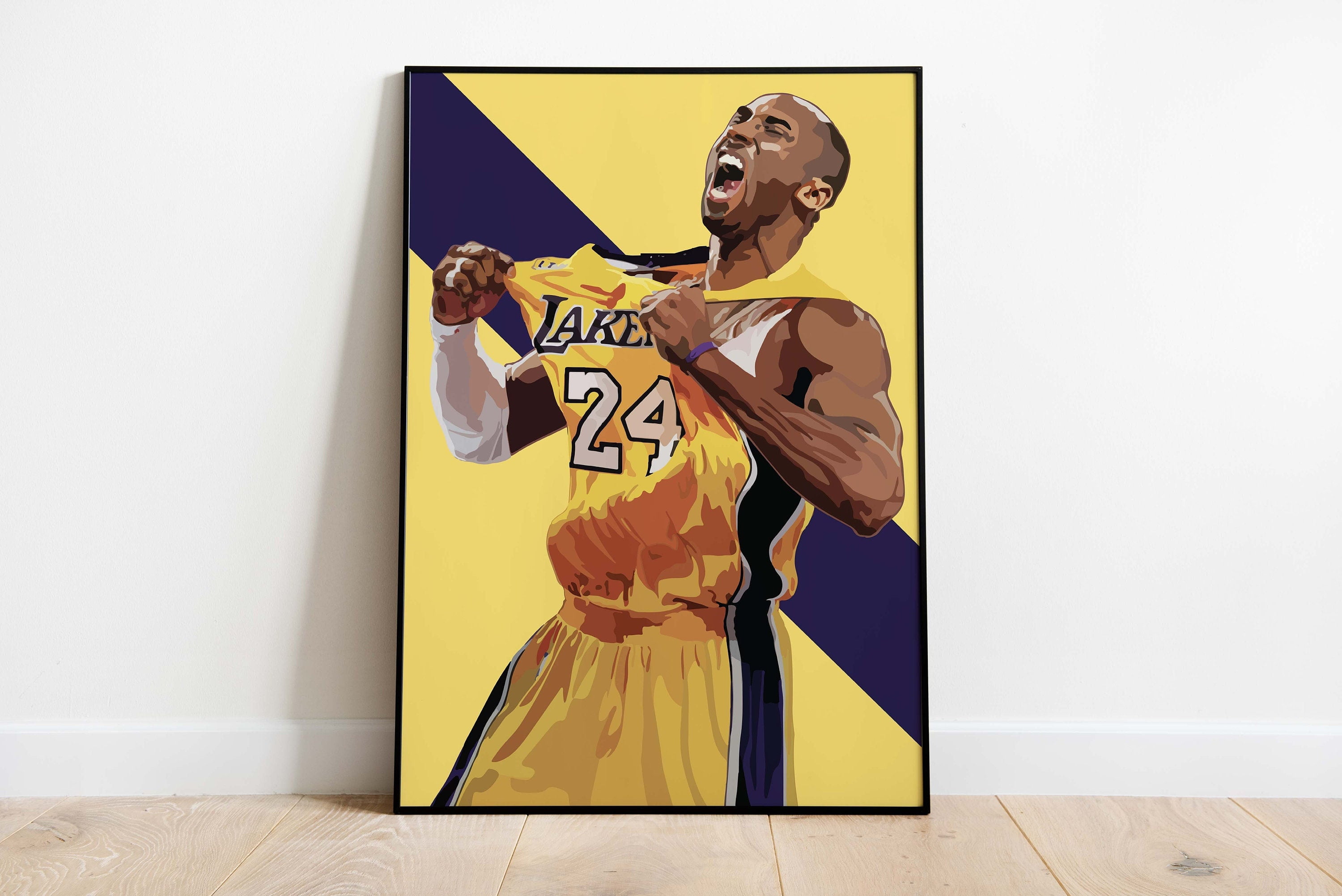 POSTER Kobe Bryant Poster, Basketball Decor, Prints, , Home Decor, Wall ...