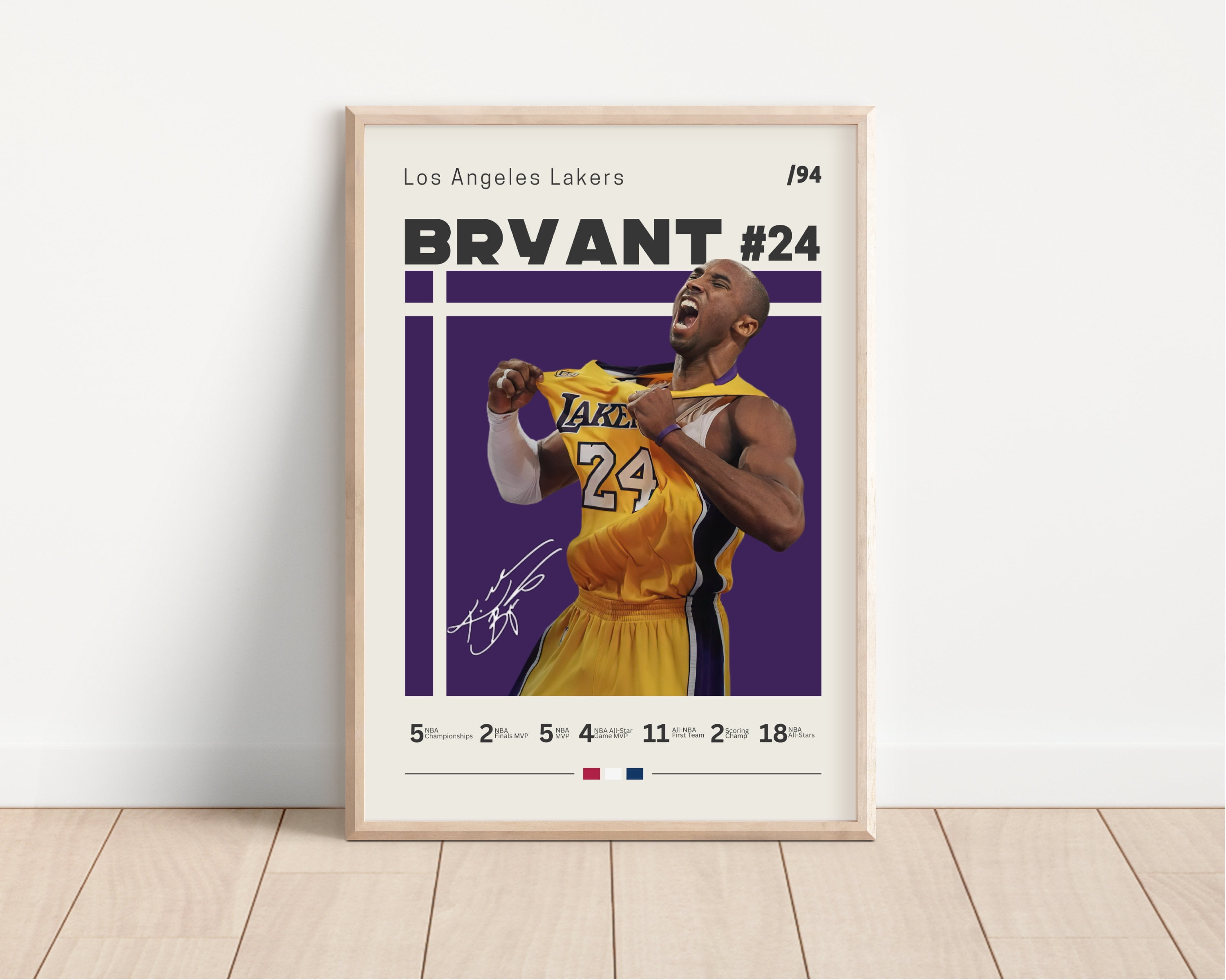 POSTER Kobe Bryant Poster, LA Lakers Print, Kobe Fan Gift, Basketball ...