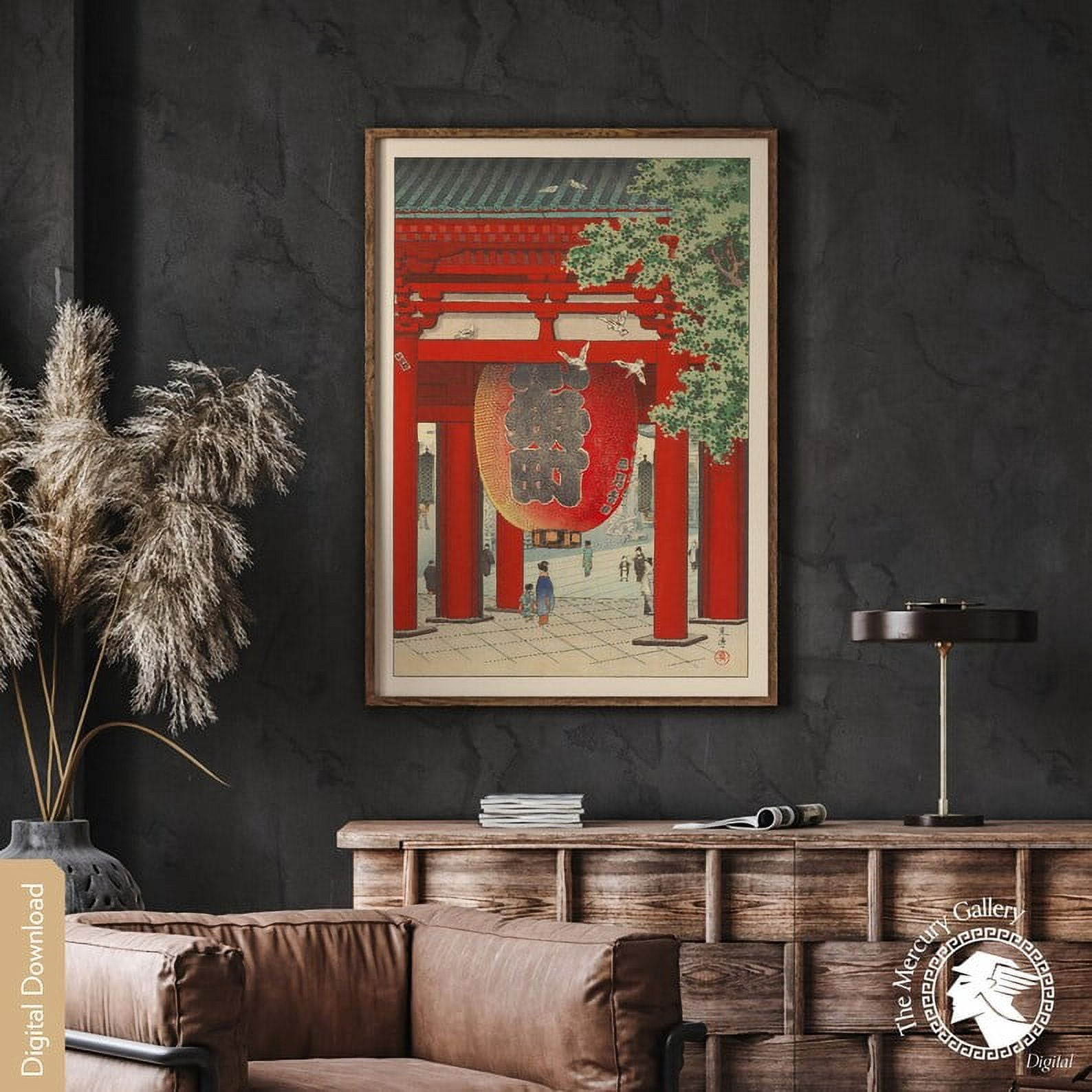 POSTER Koitsu Poster, Nio Gate at Asakusa Kannon 1934, Vintage Poster ...