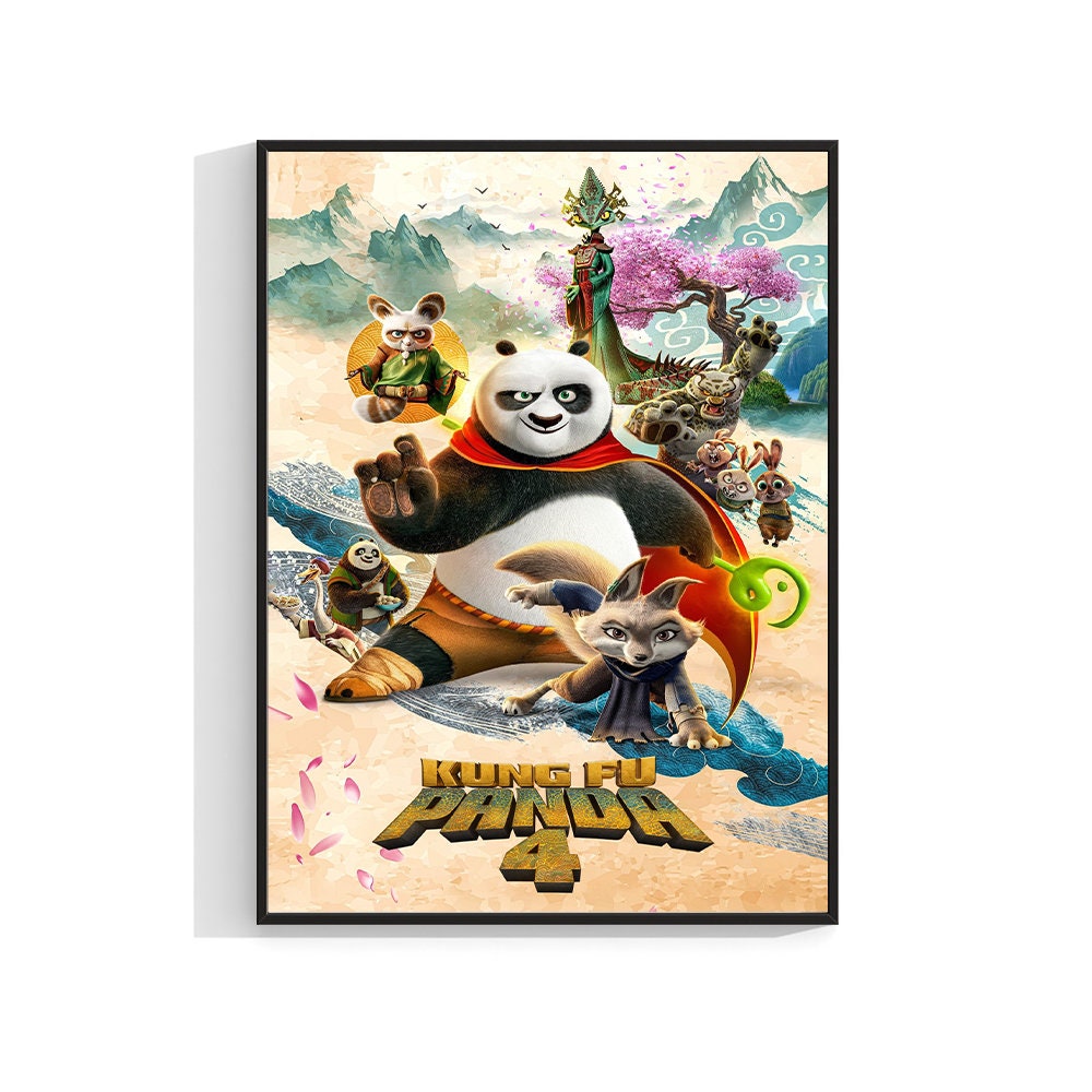 POSTER Kung Fu Panda 4 Movie 2024 Poster Print Film Art 2102-UNFRAMED - Walmart.com