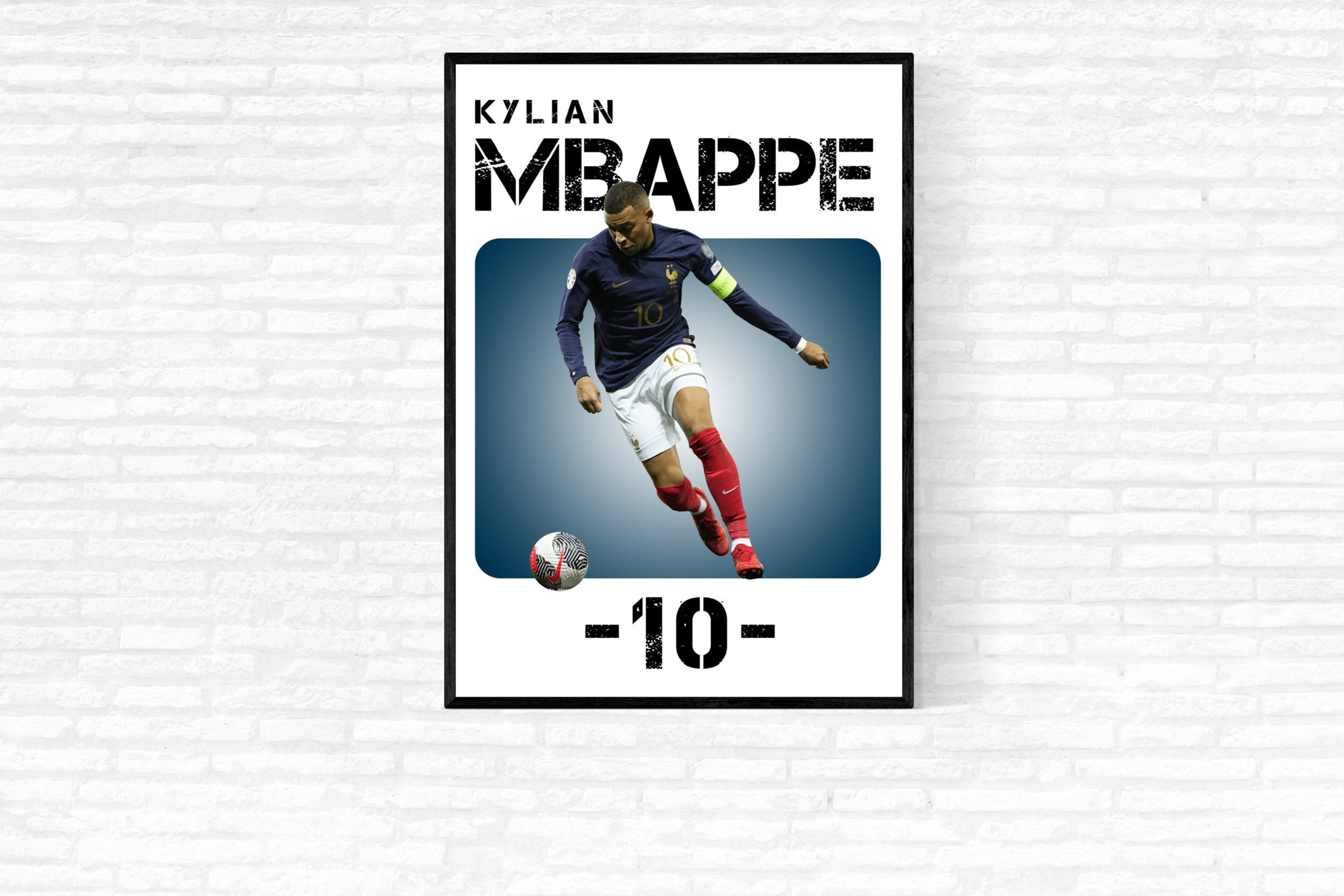 POSTER Kylian Mbappe Poster, Kylian Mbappe Print, Football Prints ...