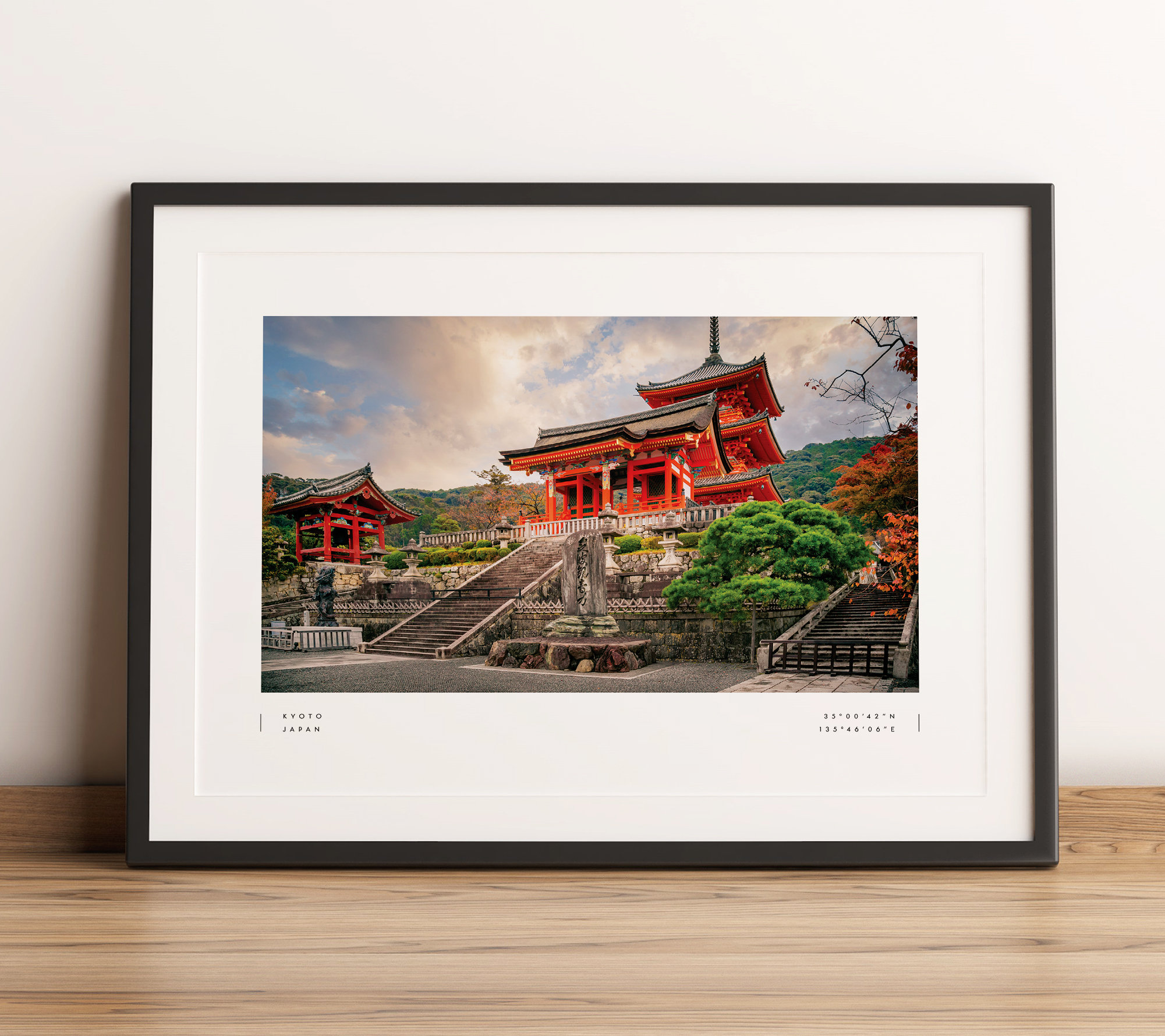 POSTER Kyoto Print, Kyoto Poster, Kyoto Coordinates, Kyoto Wall Art ...