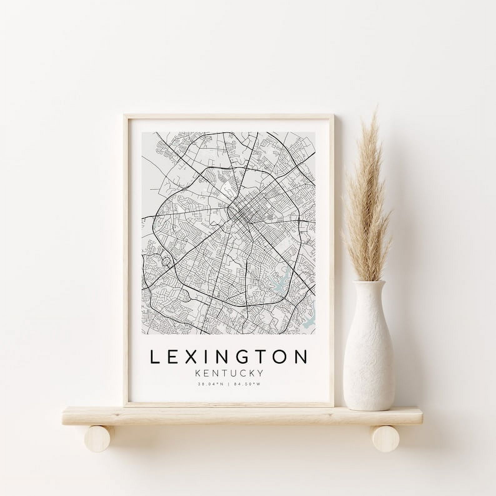 POSTER LEXINGTON Kentucky KY City Map, Gift Map, Map Poster, map gift ...