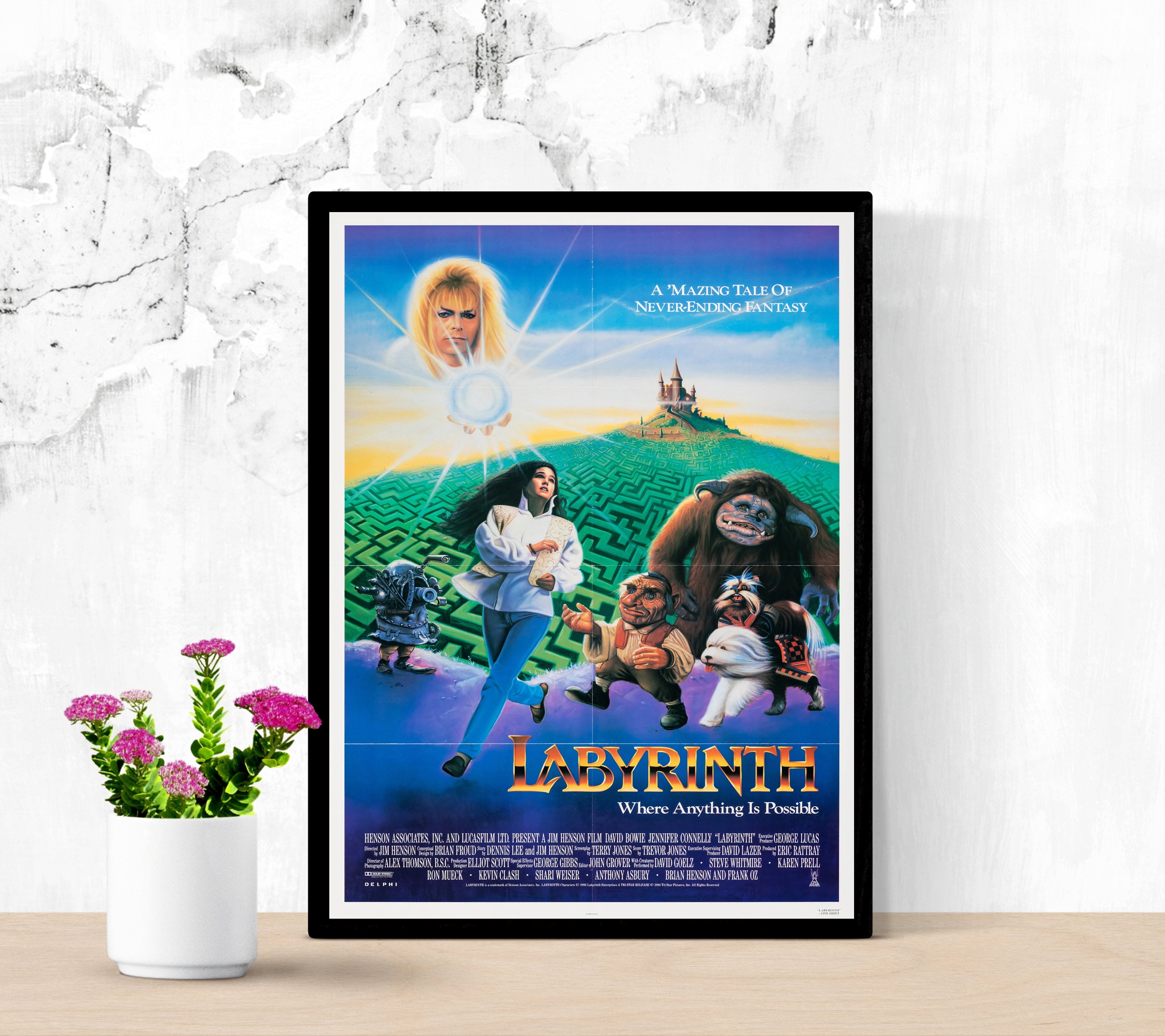 POSTER Labyrinth Movie Poster, Vintage Movie Poster, Vintage Film Art, Classic Film Poster ...