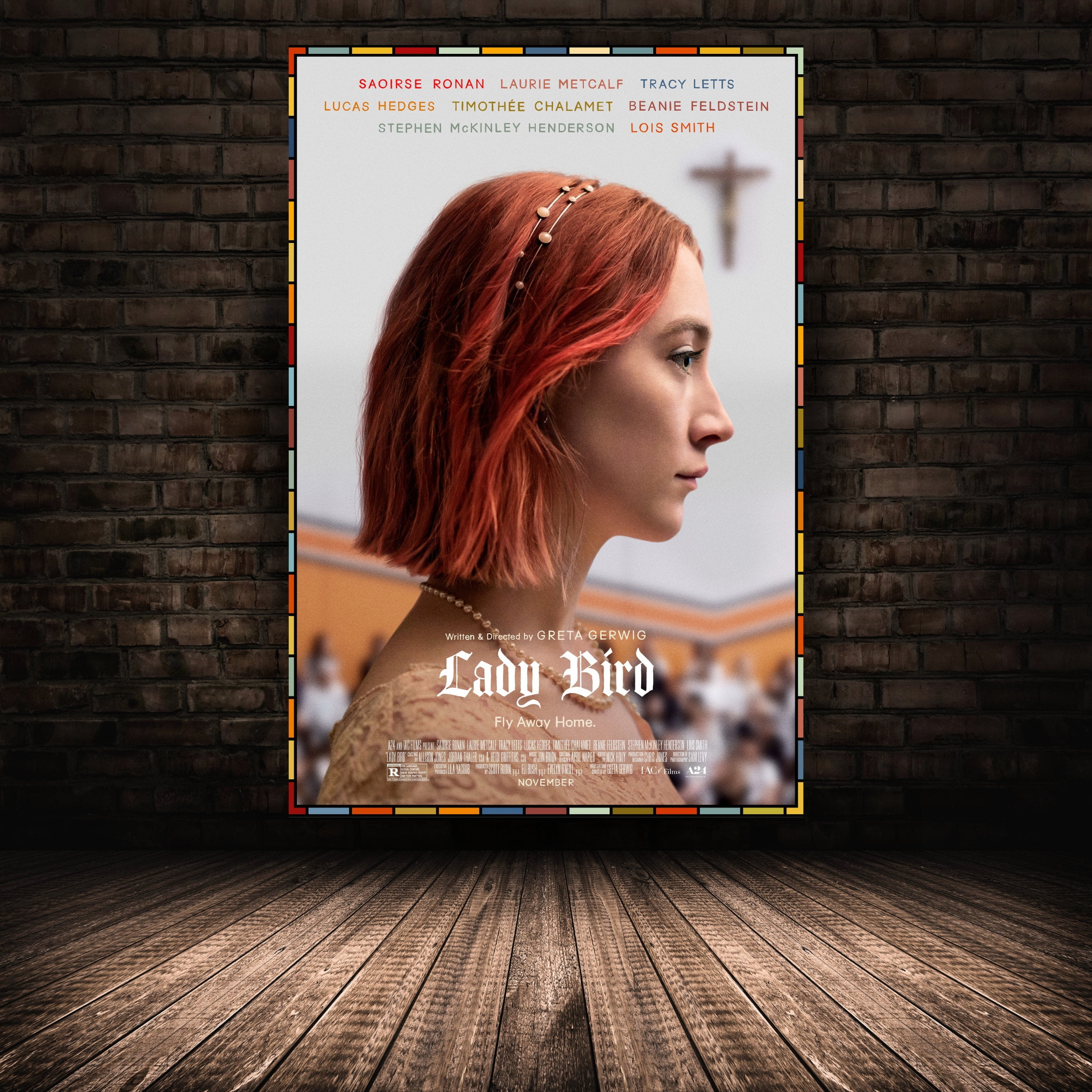 POSTER Lady Bird Poster, Saoirse Ronan Wall Art, Rolled Poster Print ...