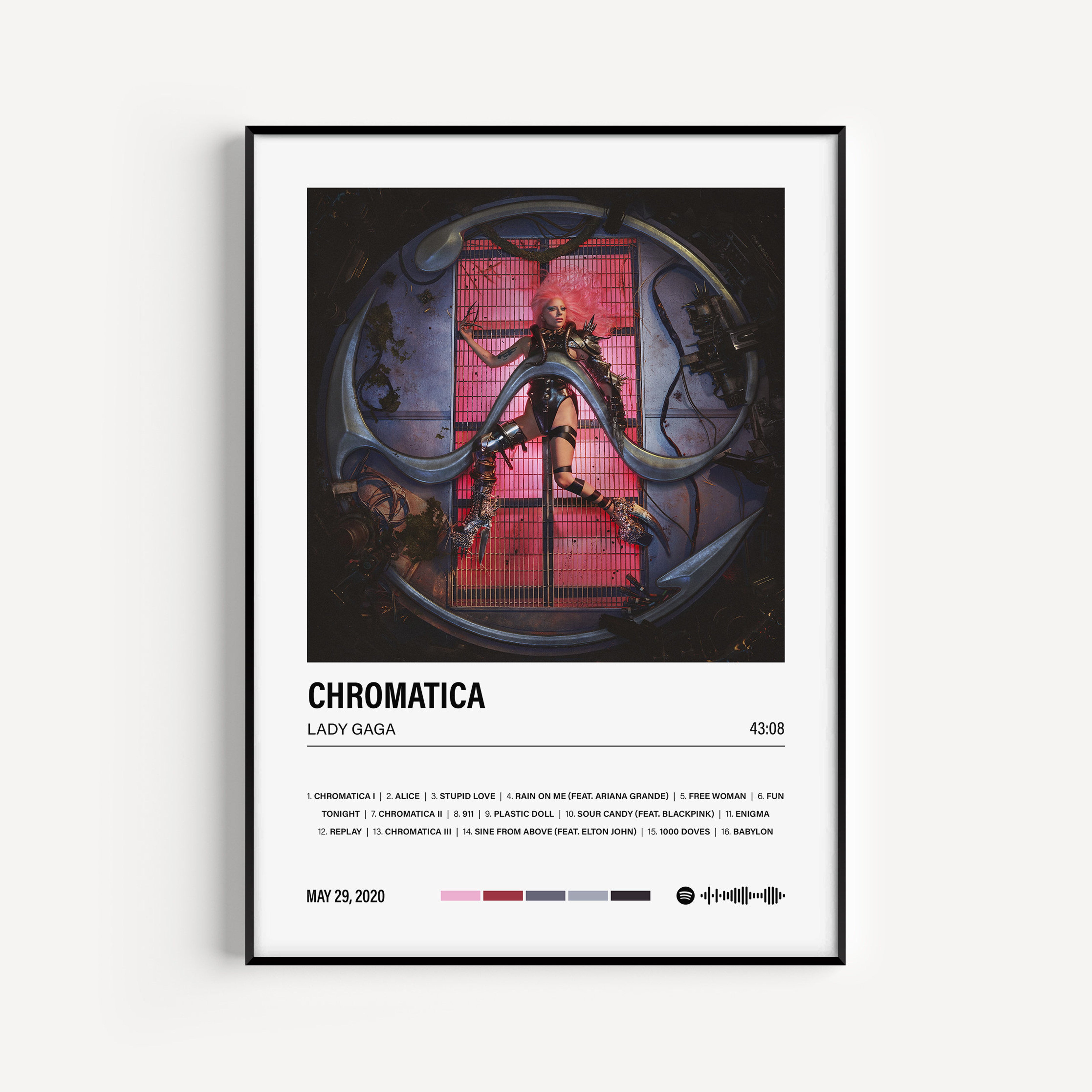 POSTER Lady Gaga | Chromatica | Chromatica Tracklist | Lady Gaga Album ...