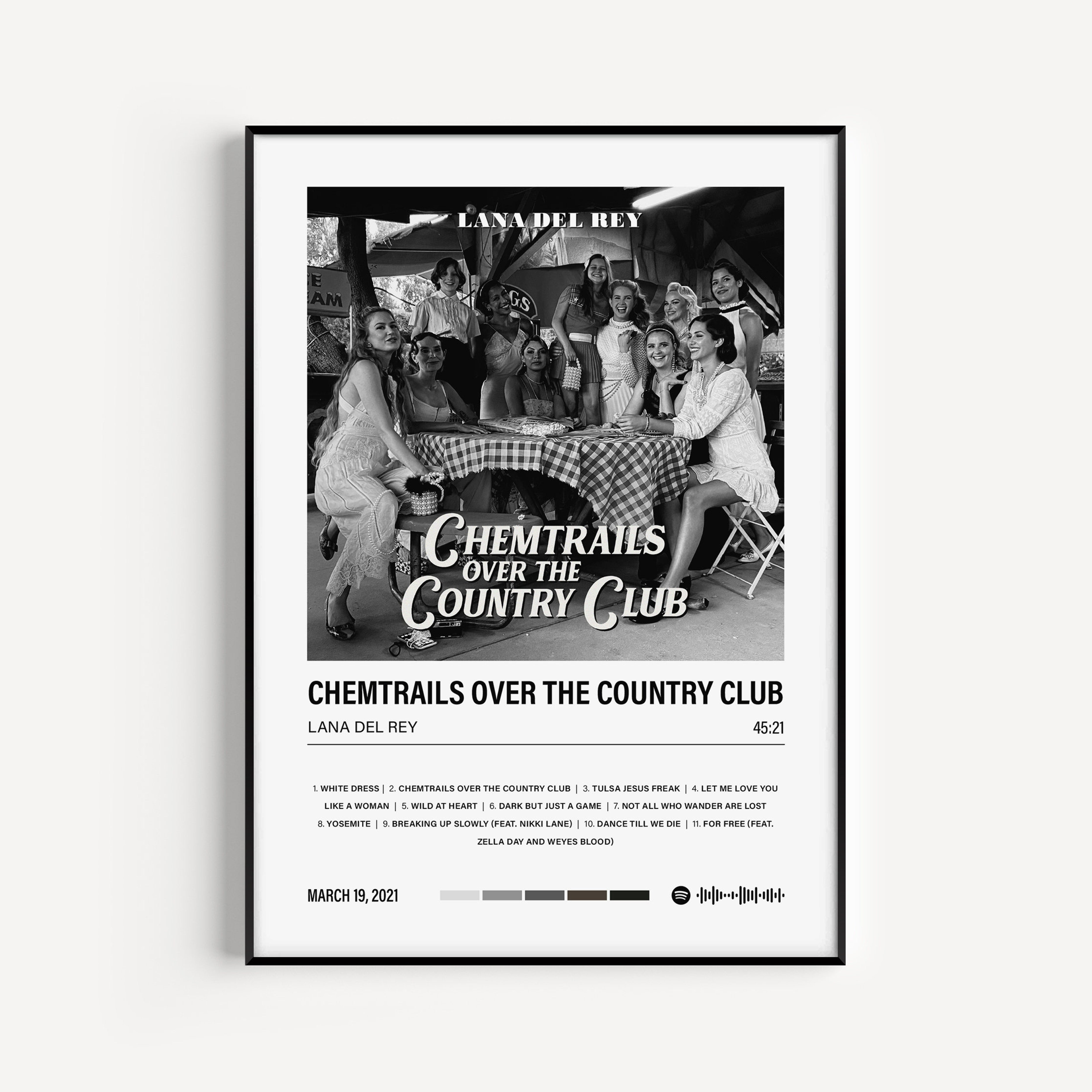 POSTER Lana Del Rey | Chemtrails Over The Country Club Tracklist | Lana ...
