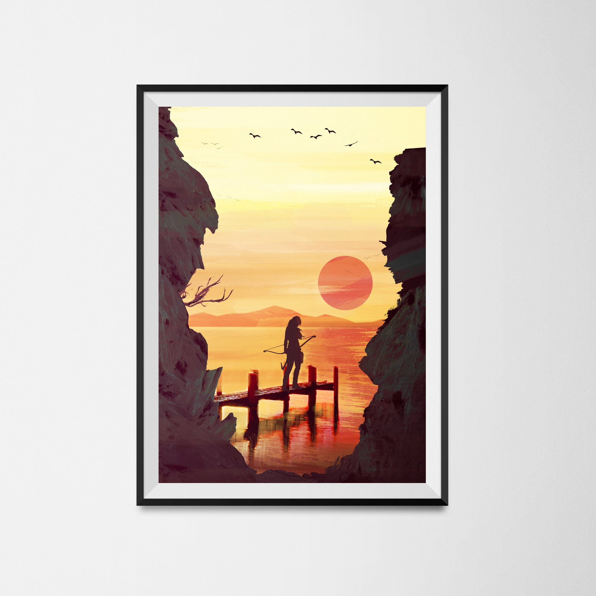 POSTER Lara Croft Tomb Raider Gaming Poster Artwork Print Birthday Gift ...