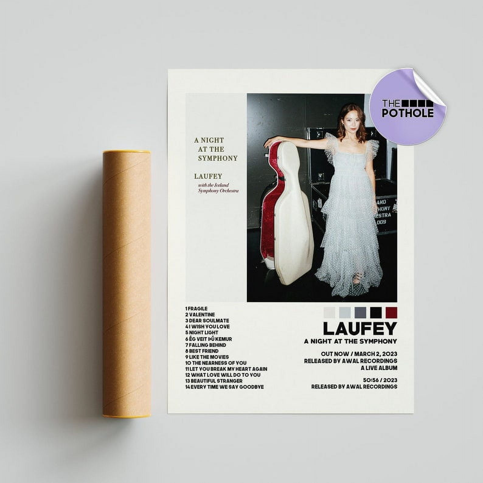 POSTER Laufey Posters / A Night At The Symphony Poster / Laufey / Album ...