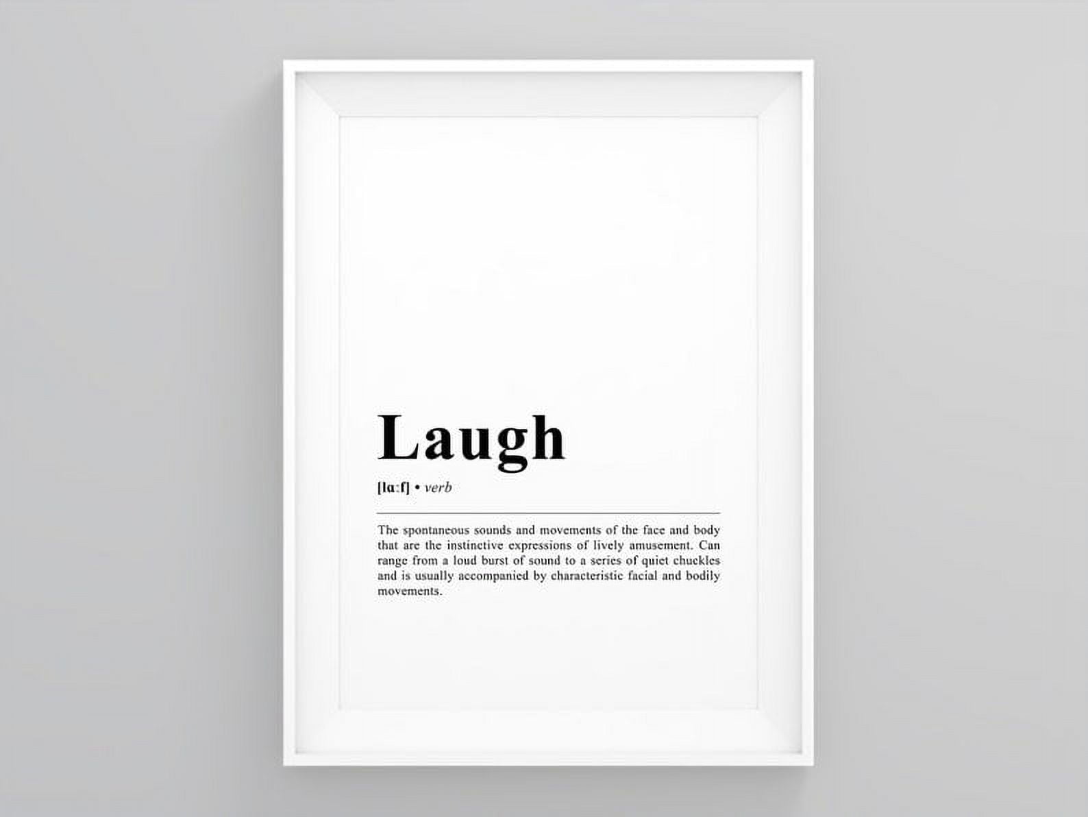 POSTER Laugh, Funny Definition Wall Art, Home Art Decor, Definition ...