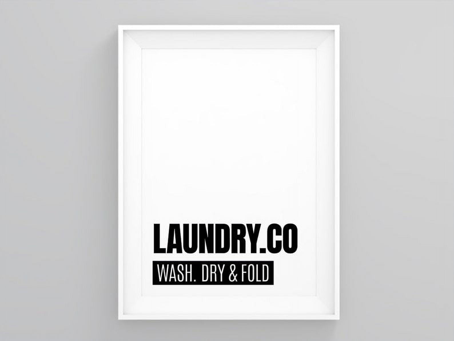 POSTER Laundry.co Wash, Dry & Fold, Modern Print, Utility Room Poster ...