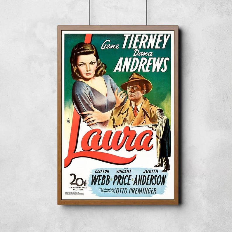POSTER Laura Movie Poster | Vintage Art Print | Wall Art | Room Decor ...