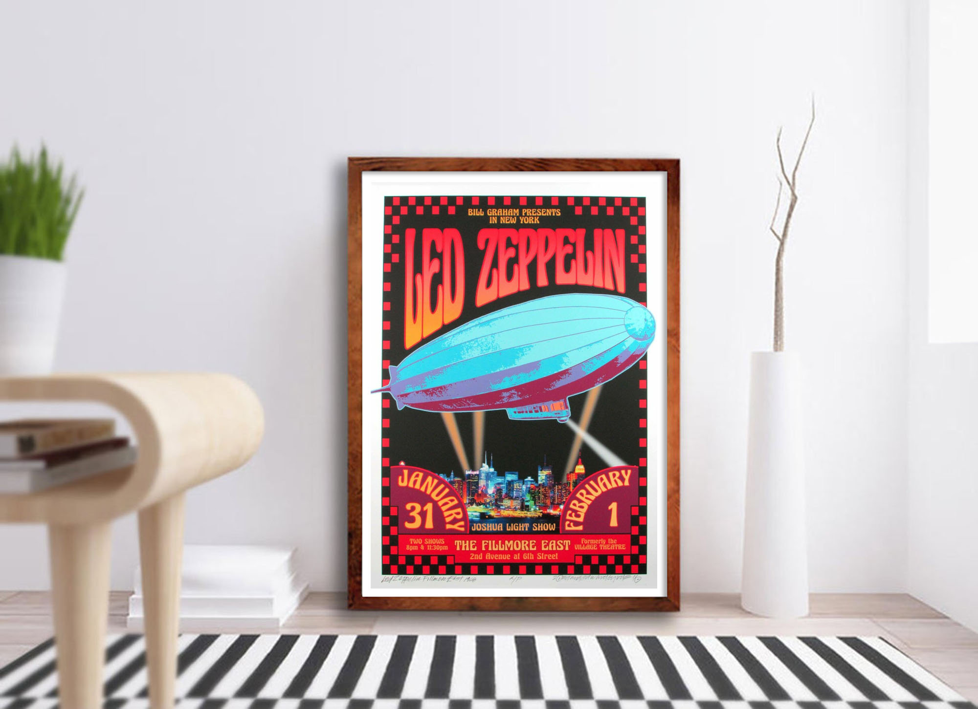 POSTER Led Zeppelin Gig / Tour - Rock Poster - Music Wall Decor- Rock ...