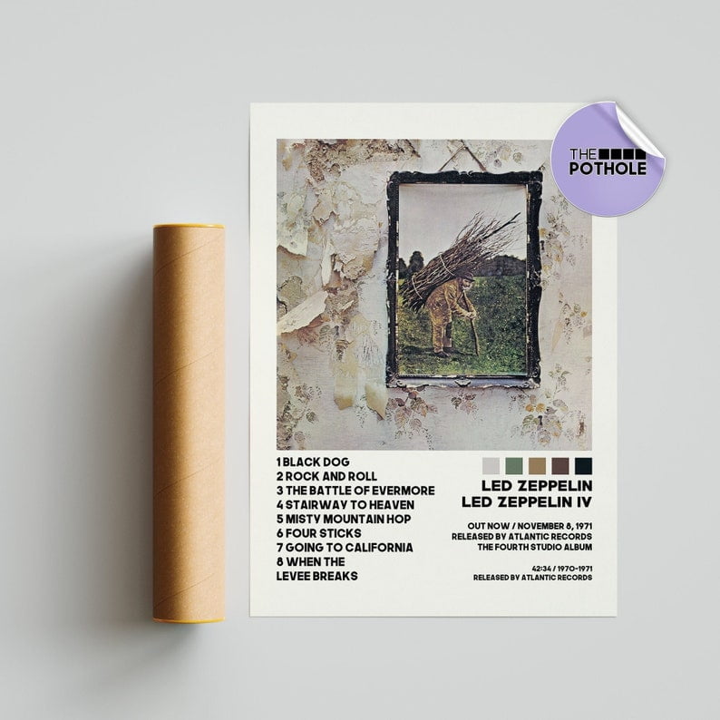 POSTER Led Zeppelin Posters / Led Zeppelin IV Poster, Led Zeppelin IV ...