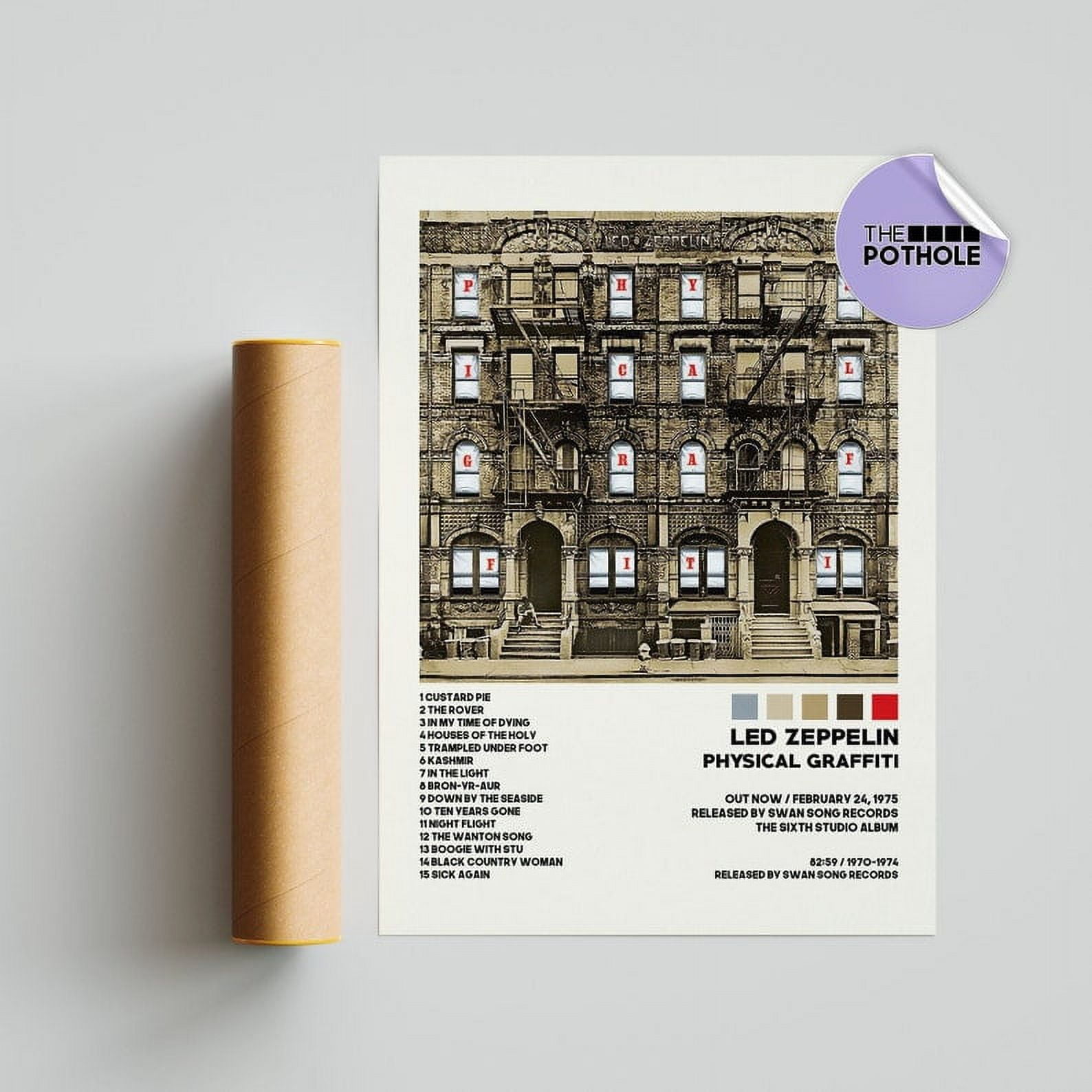 POSTER Led Zeppelin Posters / Physical Graffiti Poster, Led Zeppelin ...