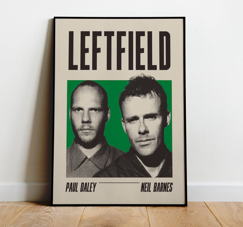 POSTER Leftfield Music Poster - Electronic Music Icon Art, DJ Decor ...