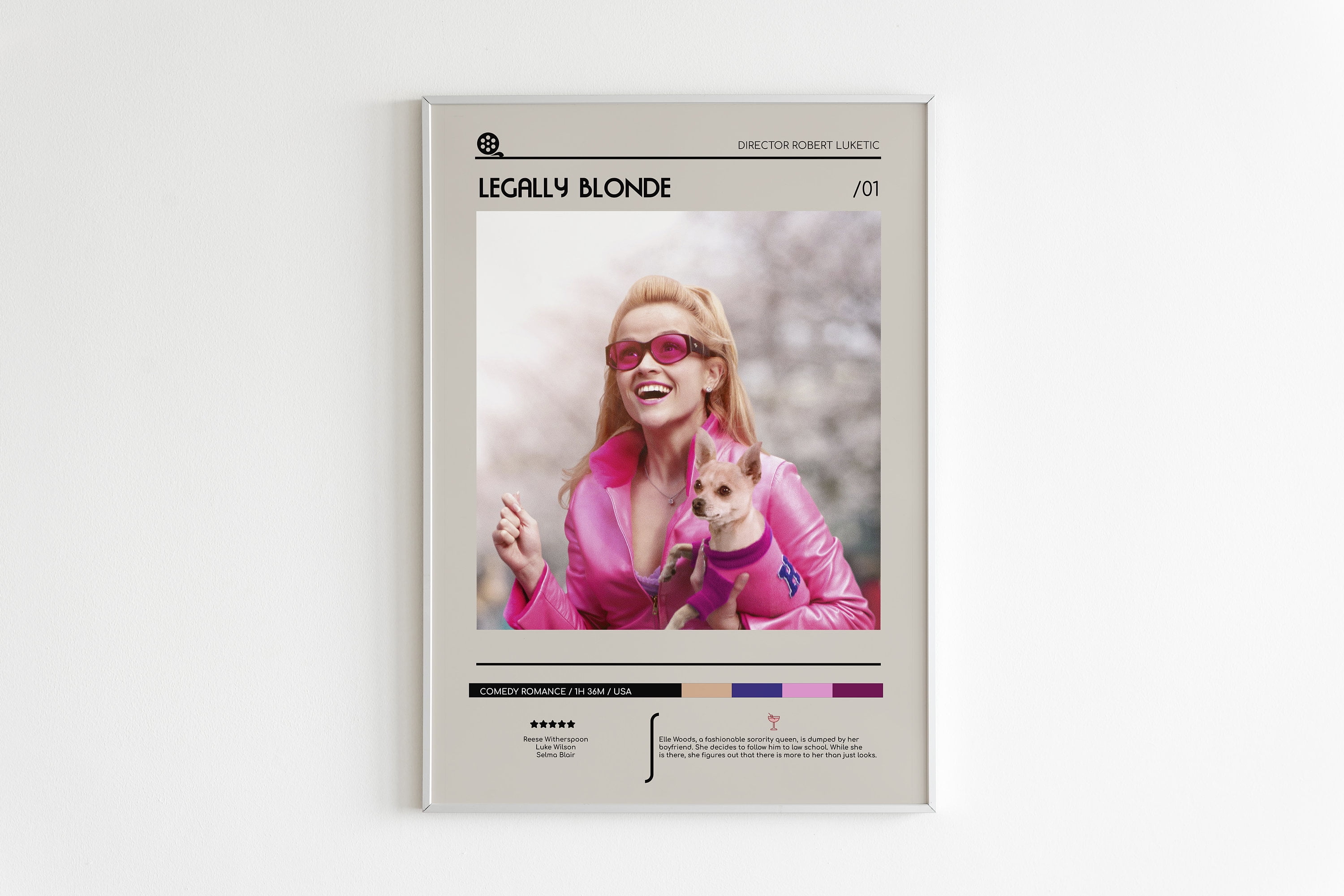 POSTER Legally Blonde Movie Poster / Minimalist Movie Print / Movie ...