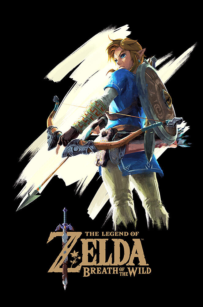 POSTER Legend of Zelda Breath of the Wild Swich Wii U POSTER MADE IN ...