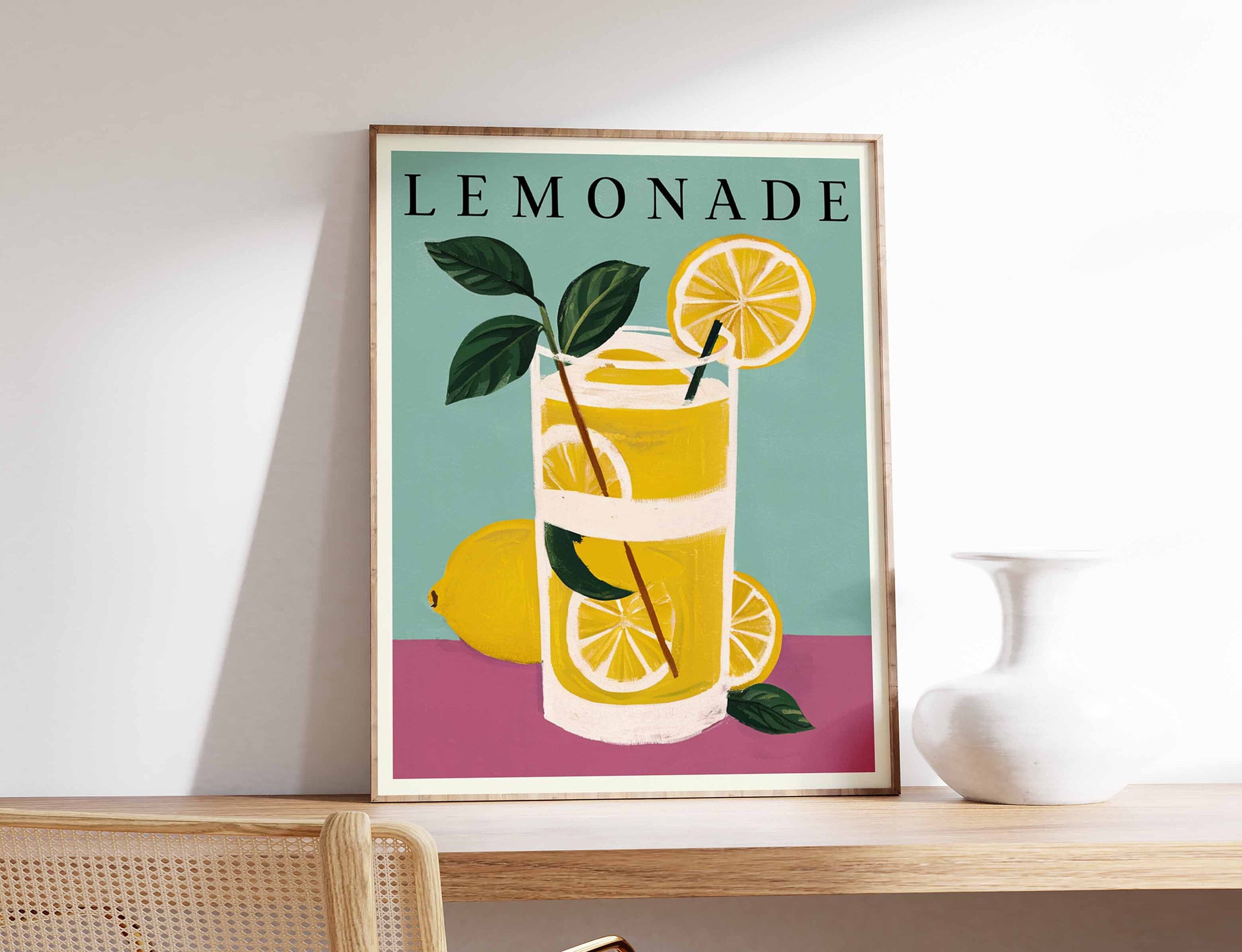 POSTER Lemonade Poster, Lemonade Art Print, Lemon Art, Kitchen Decor ...