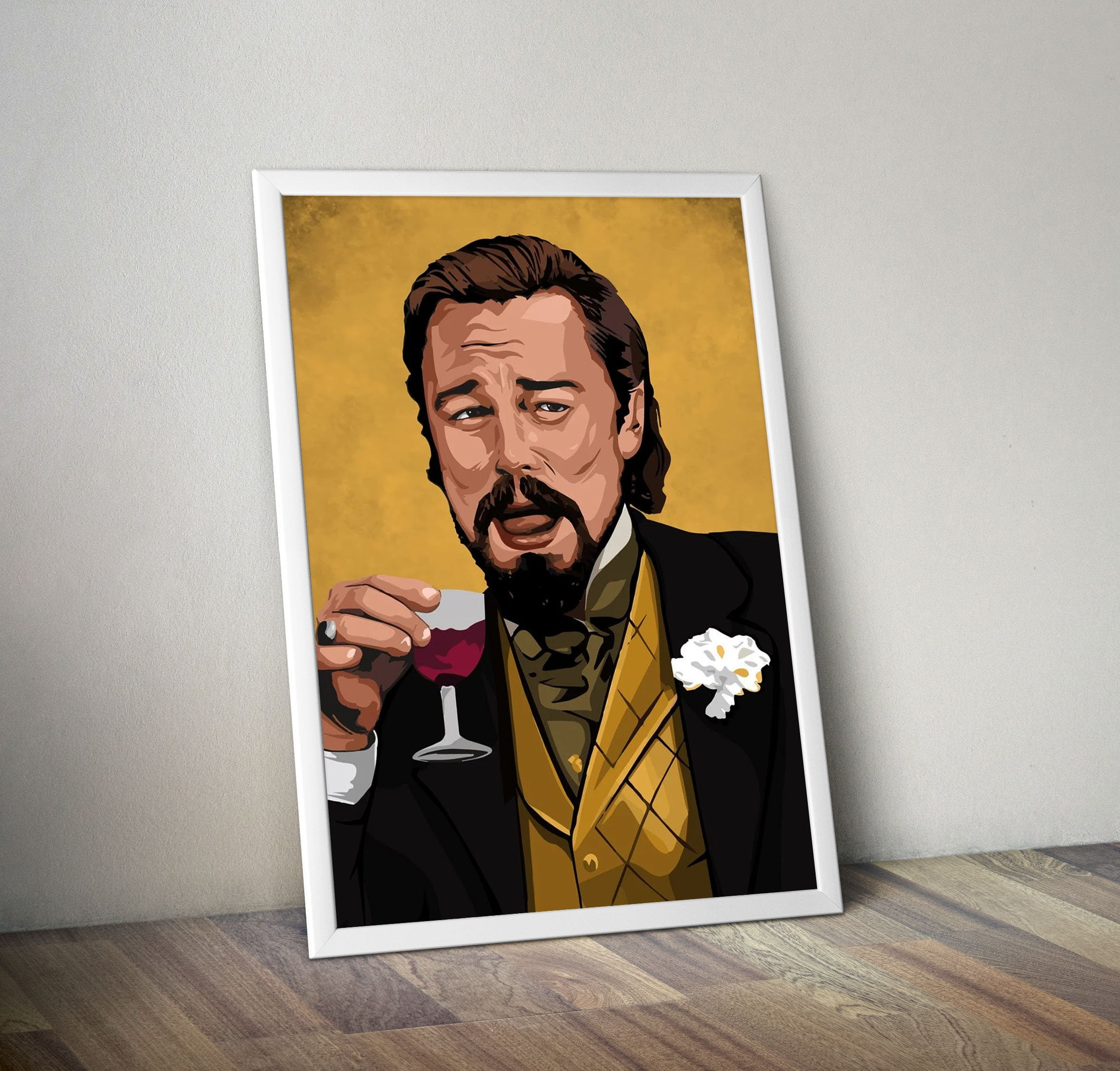 POSTER Leo Laughing Meme Poster Funny Memes Funny Present Meme Poster ...