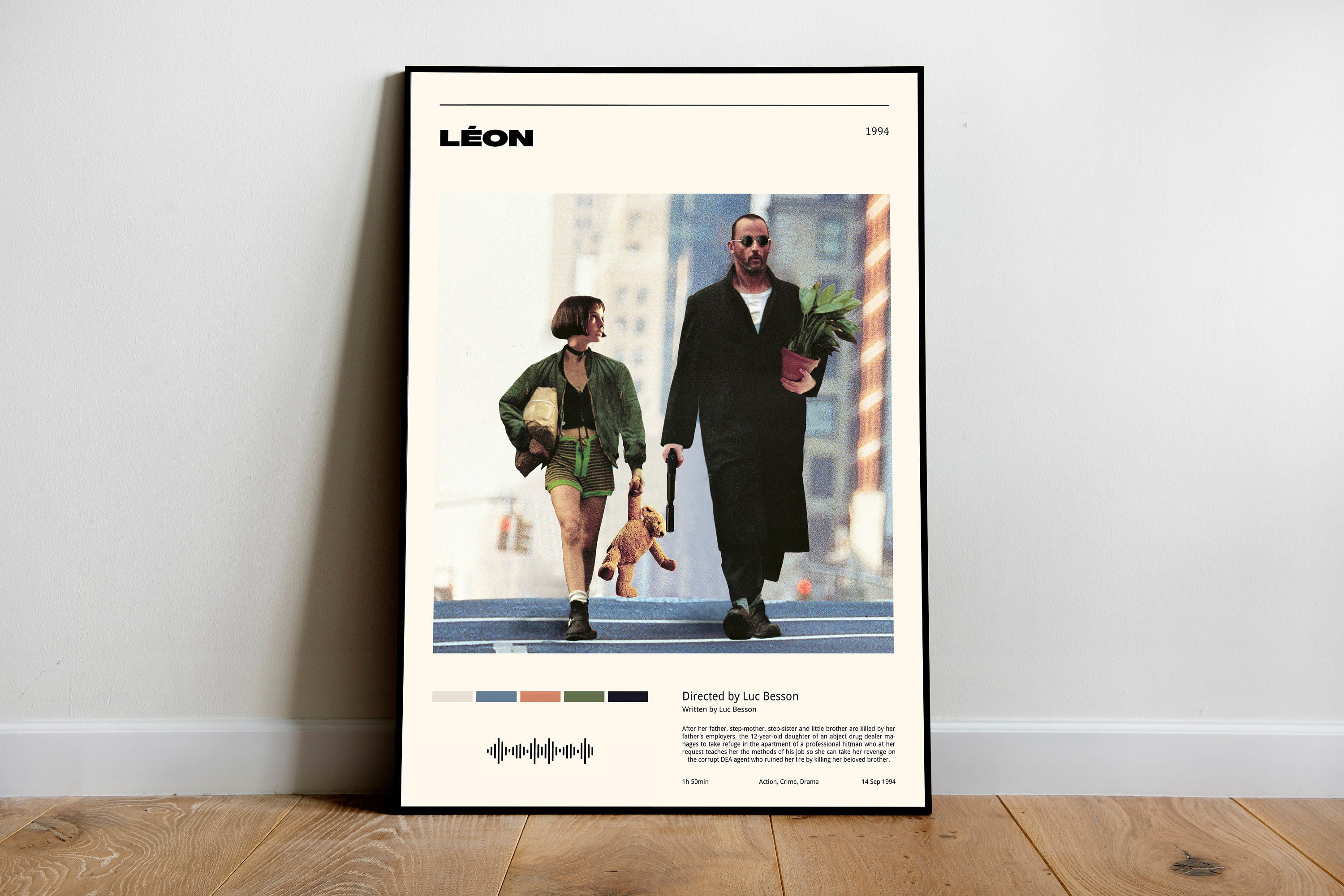 POSTER Leon / Luc Besson / Minimalist Movie Poster - Vintage Retro Art ...