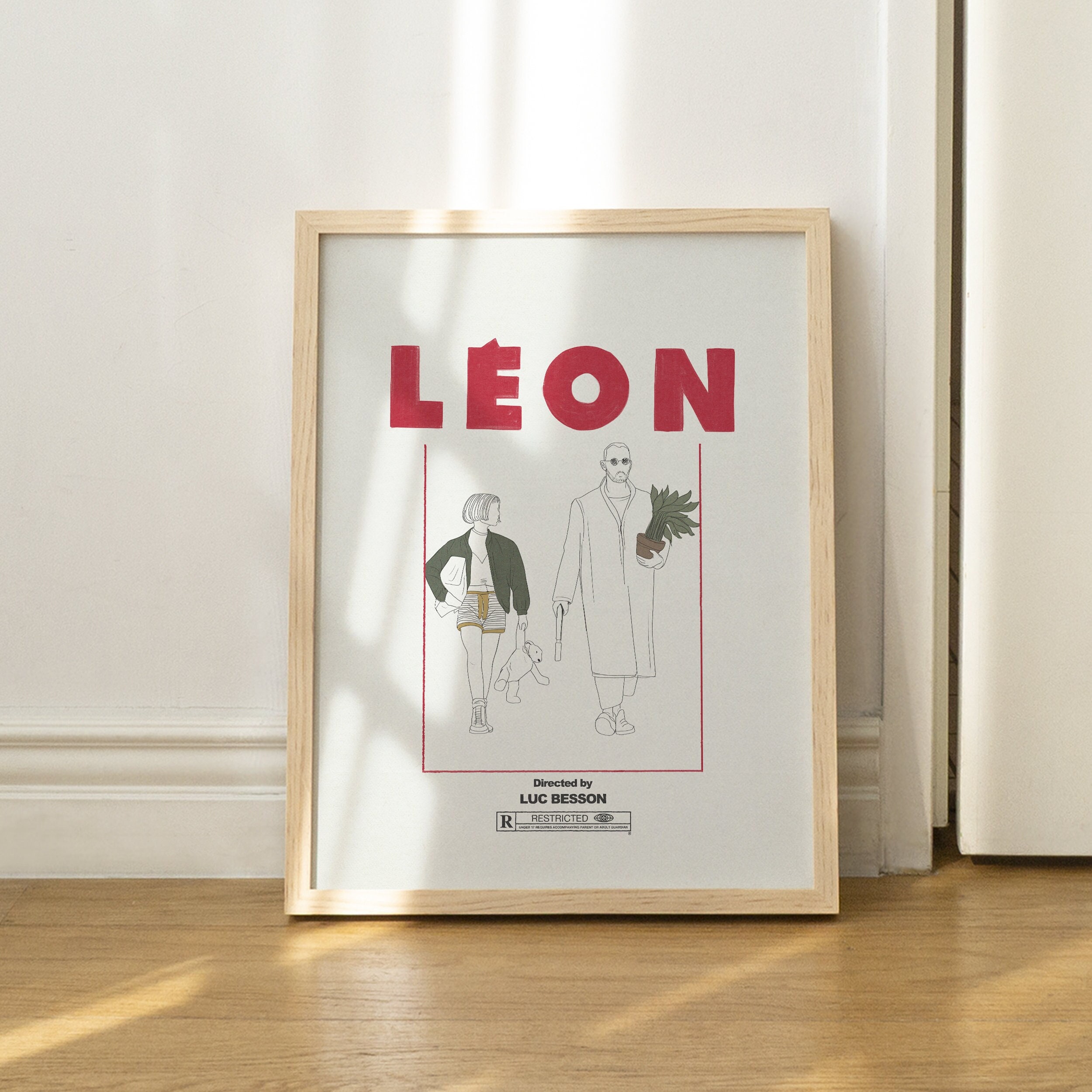 POSTER Leon | Luc Besson | Movie Poster | Minimalist Poster | Film ...