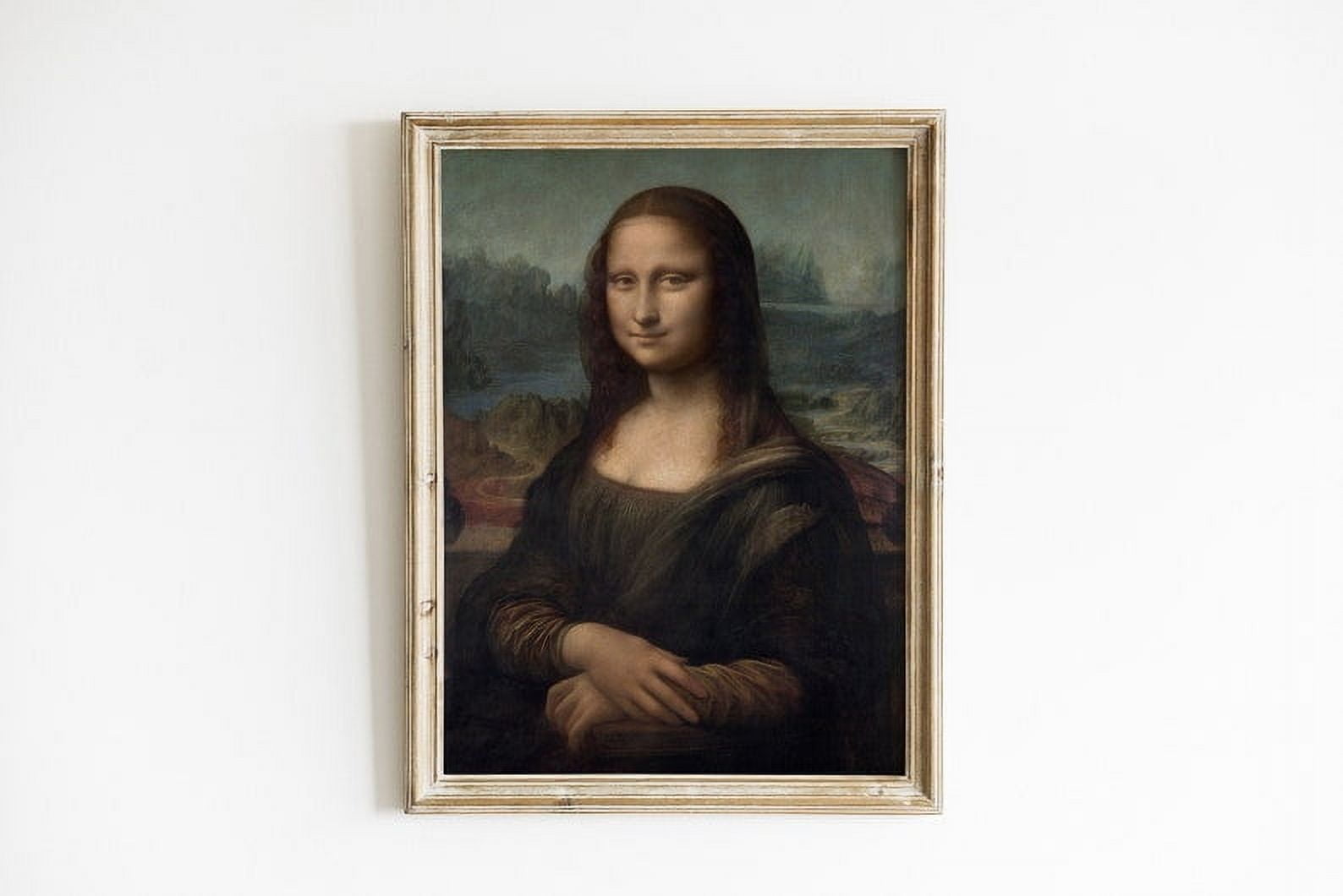 POSTER Leonardo da Vinci, Mona Lisa, Oil Painting, Vintage Print, Mona ...