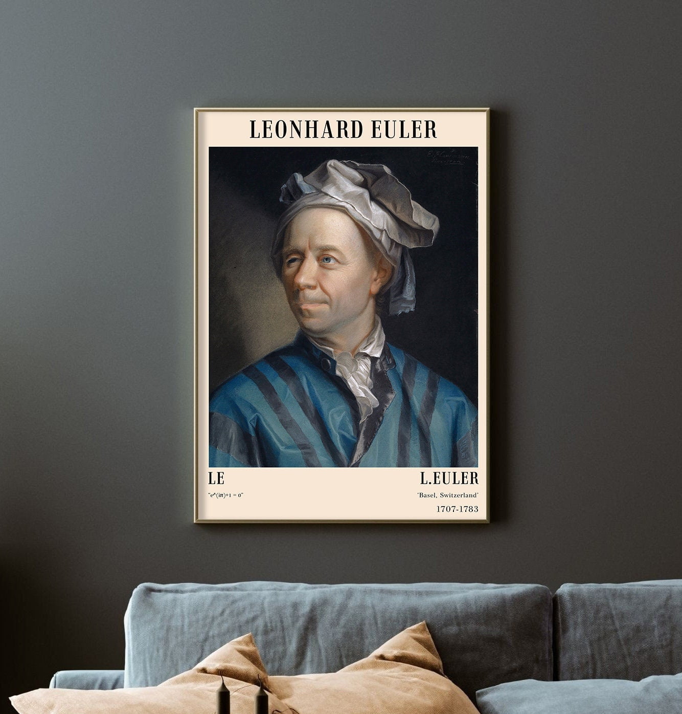 POSTER Leonhard Euler Poster - Modern Art Print Photo Gift Quote Museum ...