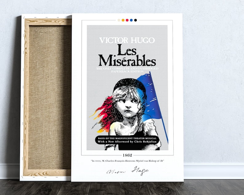 POSTER Les Miserables Book Cover Poster | Victor Hugo, Les Miserables ...