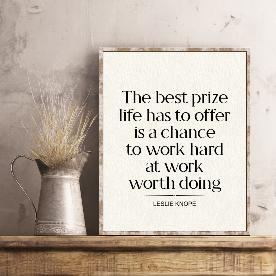 POSTER Leslie Knope quote poster print Parks and Recreation work hard ...