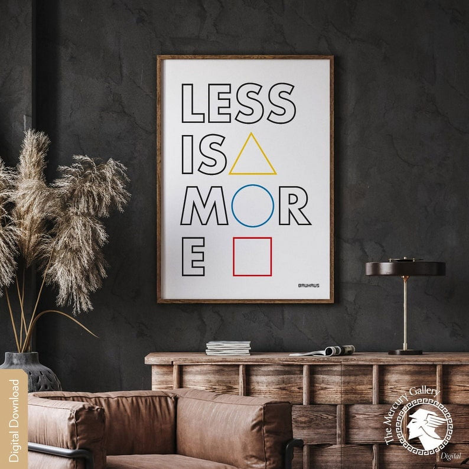 POSTER Less is More Bauhaus Poster, Bauhaus Print, Bauhaus Exhibition ...