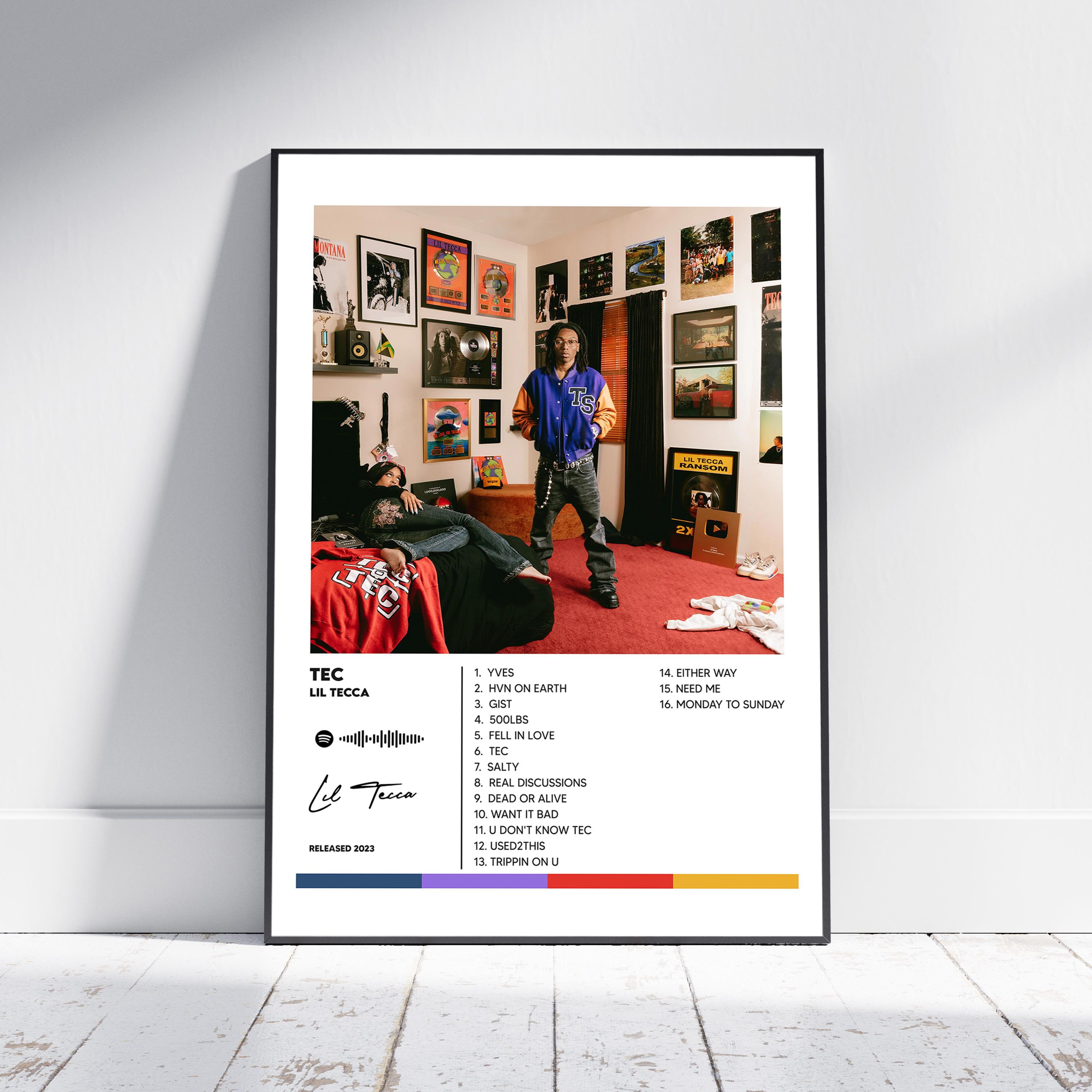 POSTER Lil Tecca - Tec Album Poster / Album Cover Poster / Music Gift ...