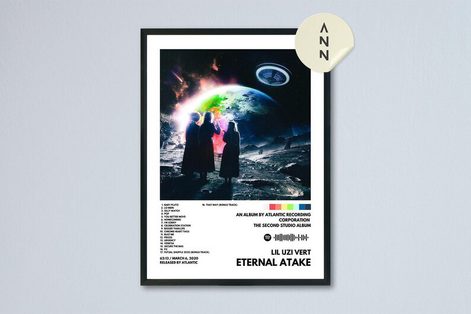 POSTER Lil Uzi Vert - Eternal Atake Album Poster / Album Cover Poster ...