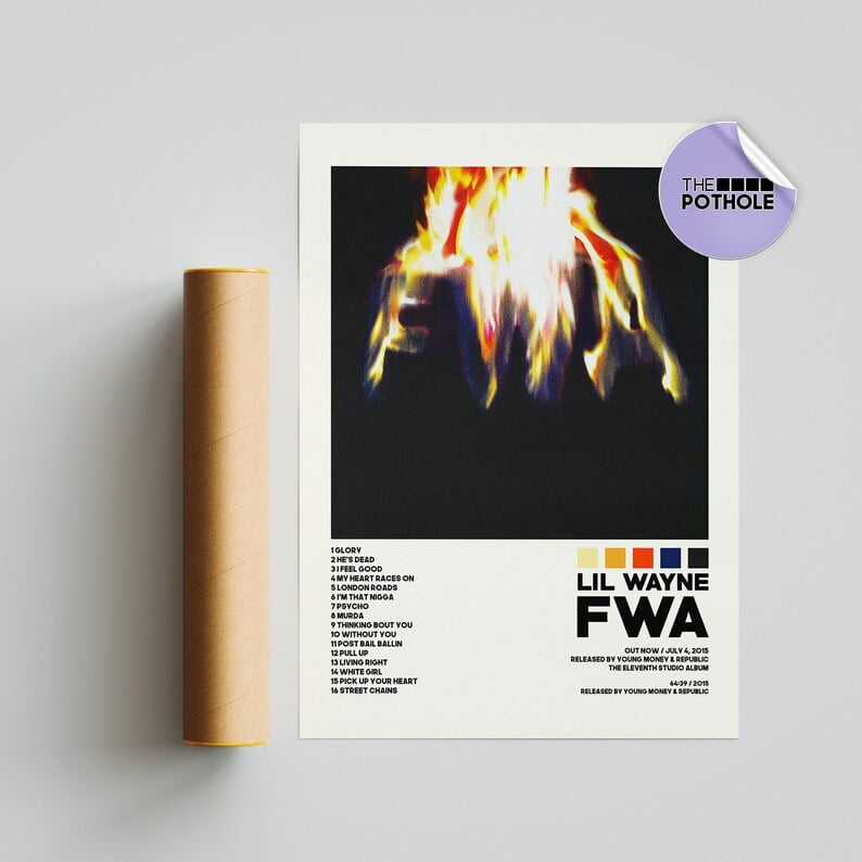 POSTER Lil Wayne Posters / FWA Poster / Album Cover Poster / Poster ...