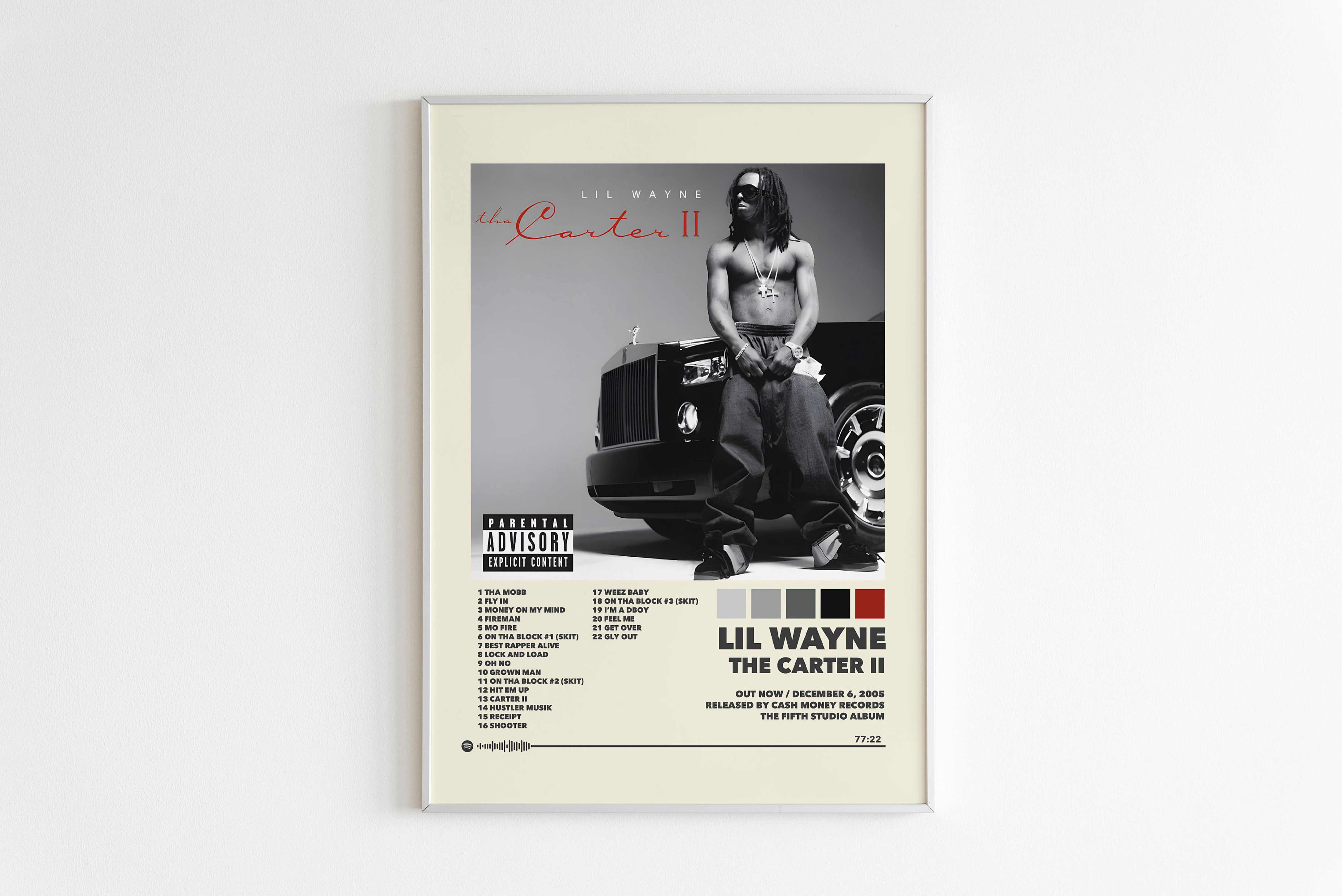 POSTER Lil Wayne Posters / Tha Carter II Poster / Album Cover Poster ...