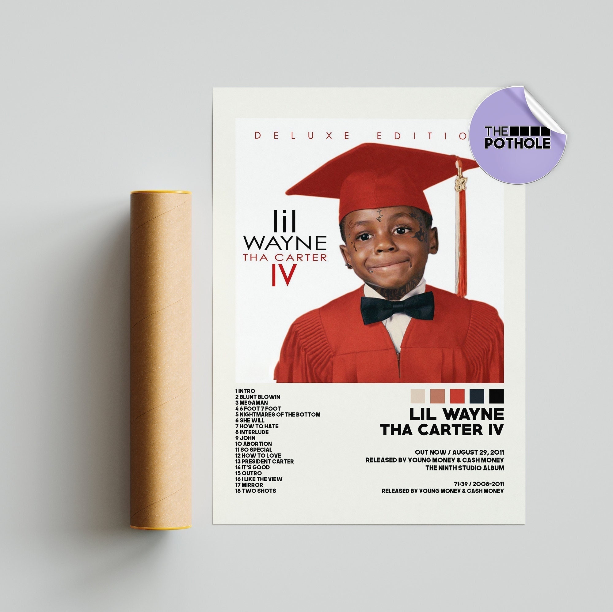 POSTER Lil Wayne Posters / Tha Carter IV Poster / Album Cover Poster ...