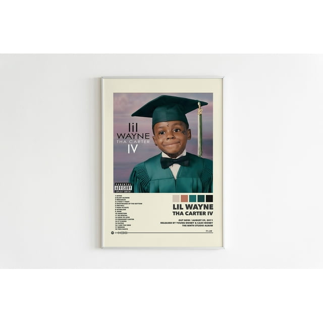 POSTER Lil Wayne Posters / Tha Carter IV Poster / Album Cover Poster ...