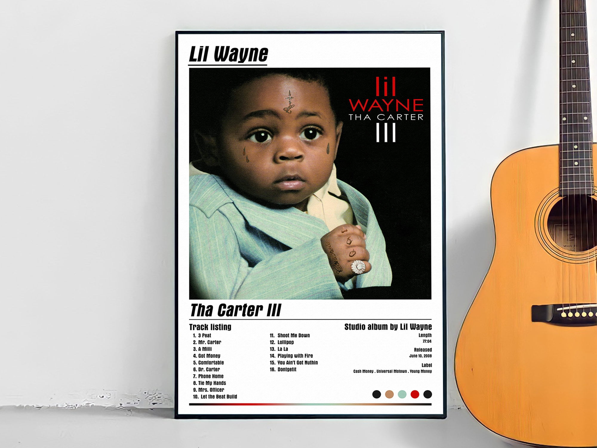 POSTER Lil Wayne - Tha Carter III | Album Cover Poster-UNFRAMED ...