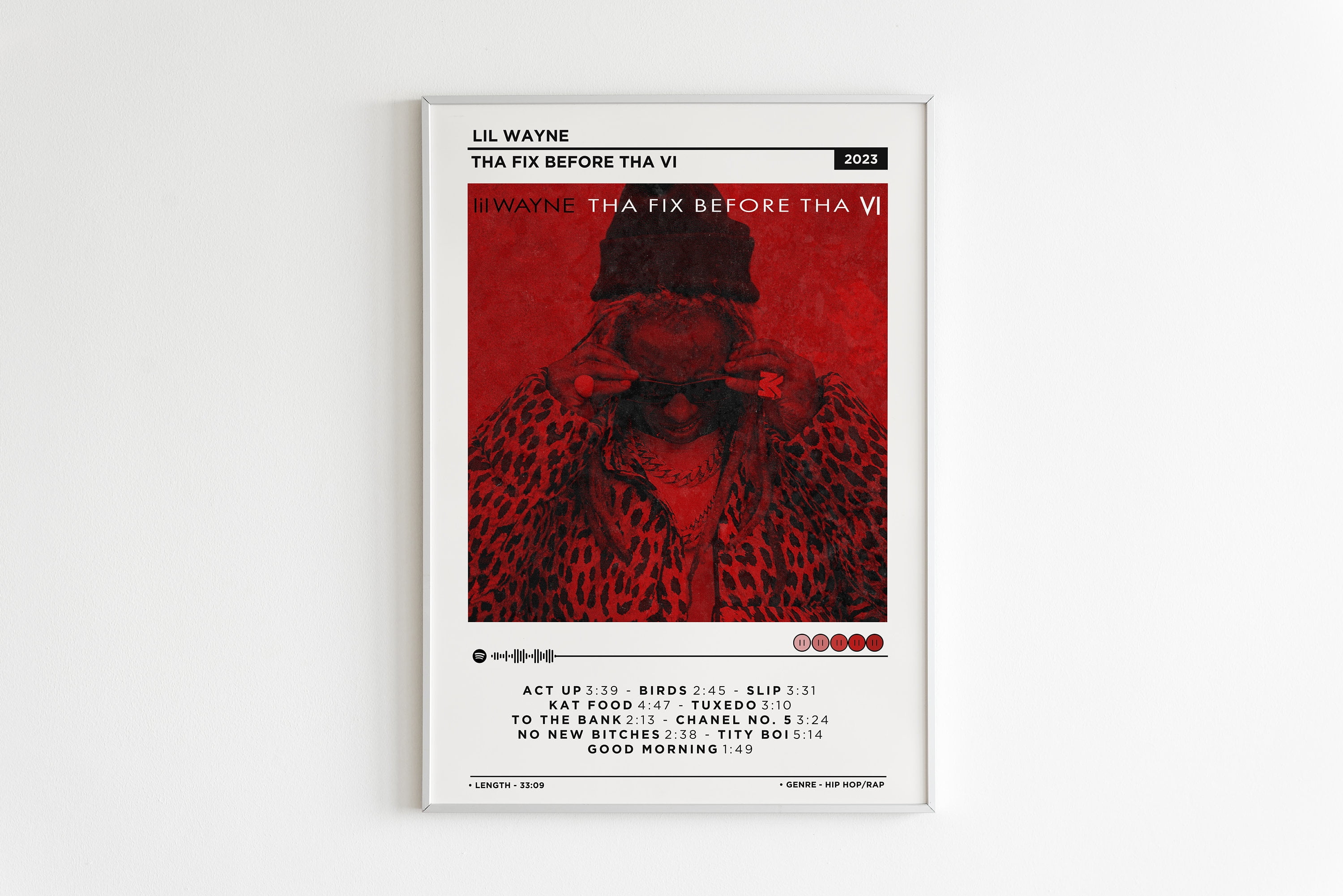 POSTER Lil Wayne - Tha Fix Before Tha VI Album Poster / Album Cover ...