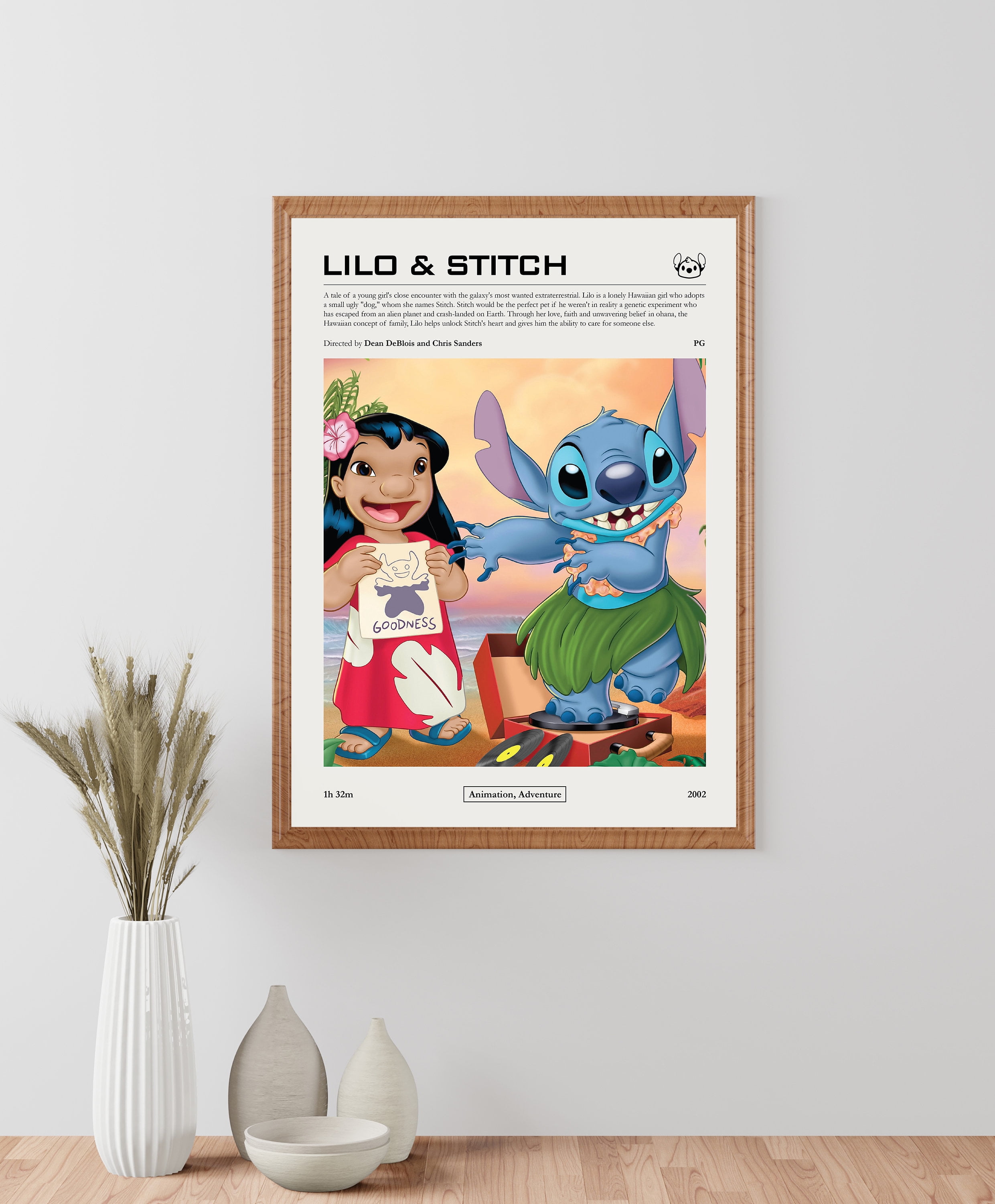 POSTER Lilo & Stitch Minimalist Movie Poster | Dean DeBlois | Chris ...