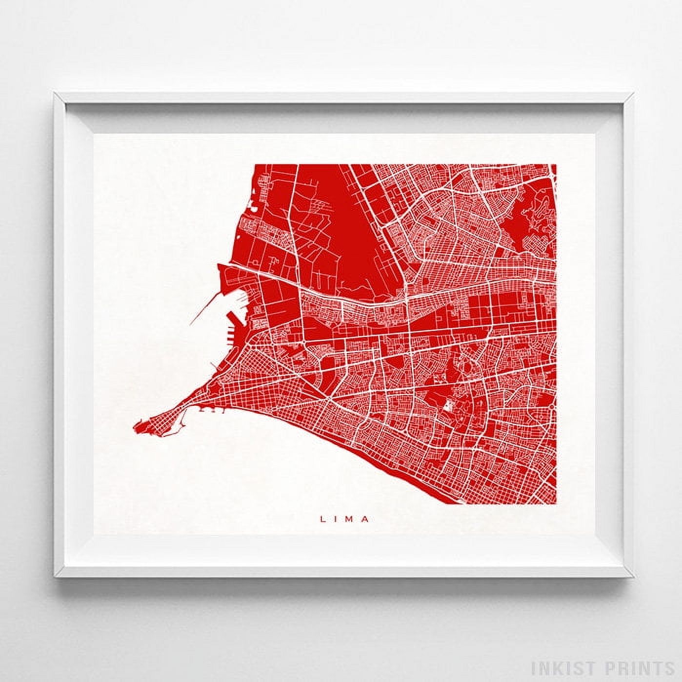 POSTER Lima Map, Peru Print, Lima Poster, Peru Art, Wedding Gift ...