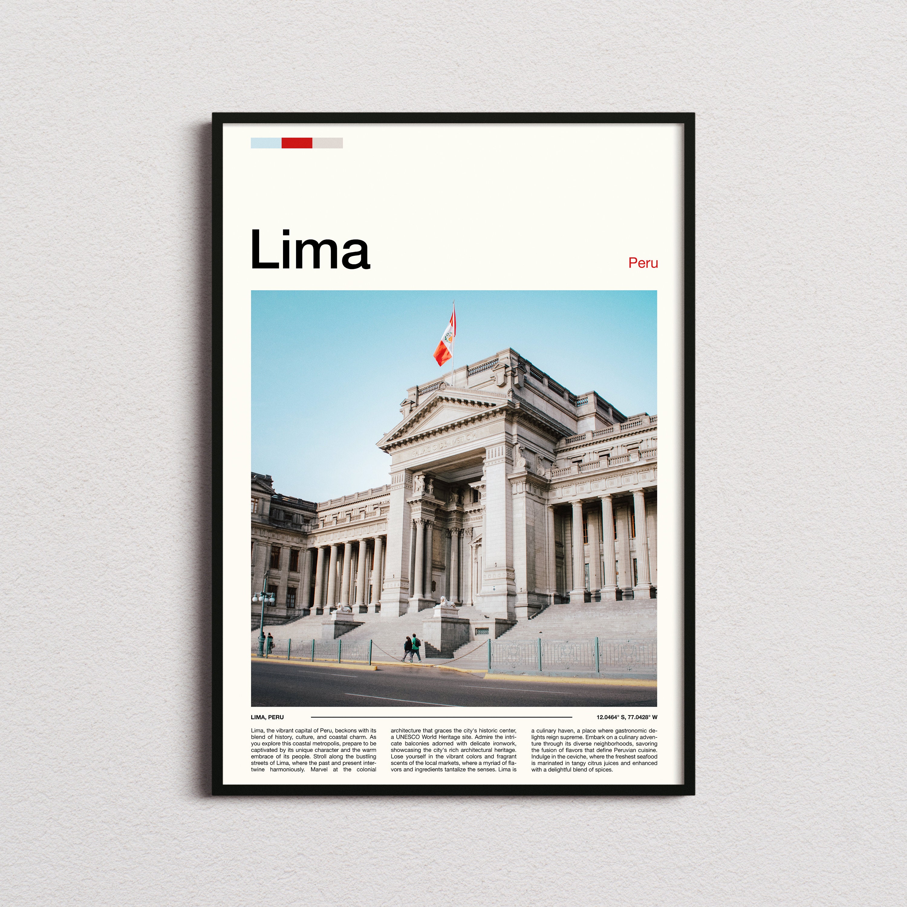 POSTER Lima Print, Lima Poster, Lima Wall Art, Peru Art Print, Lima ...