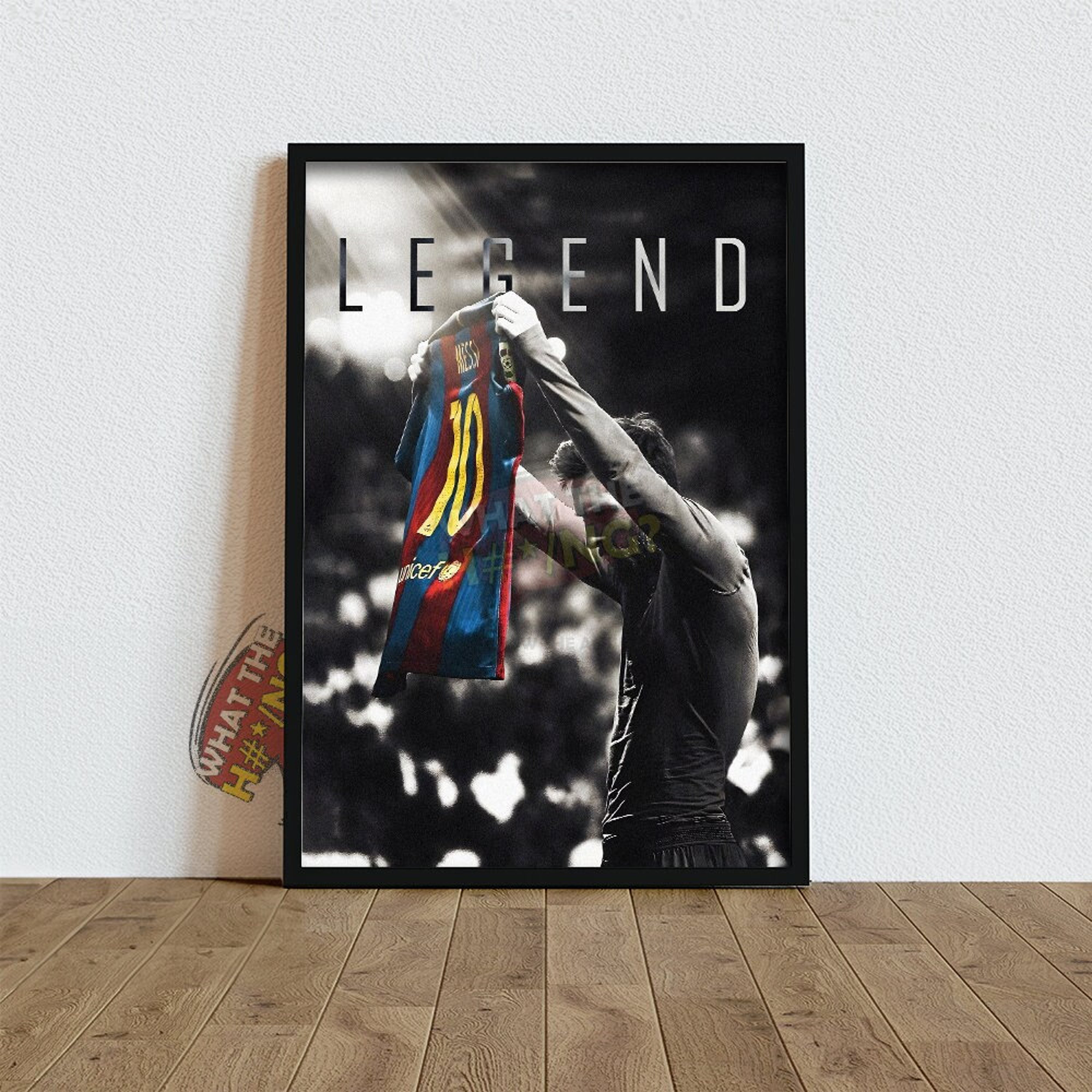 POSTER Lionel Messi, Iconic Celebration Poster Barcelona Wall Art Home ...