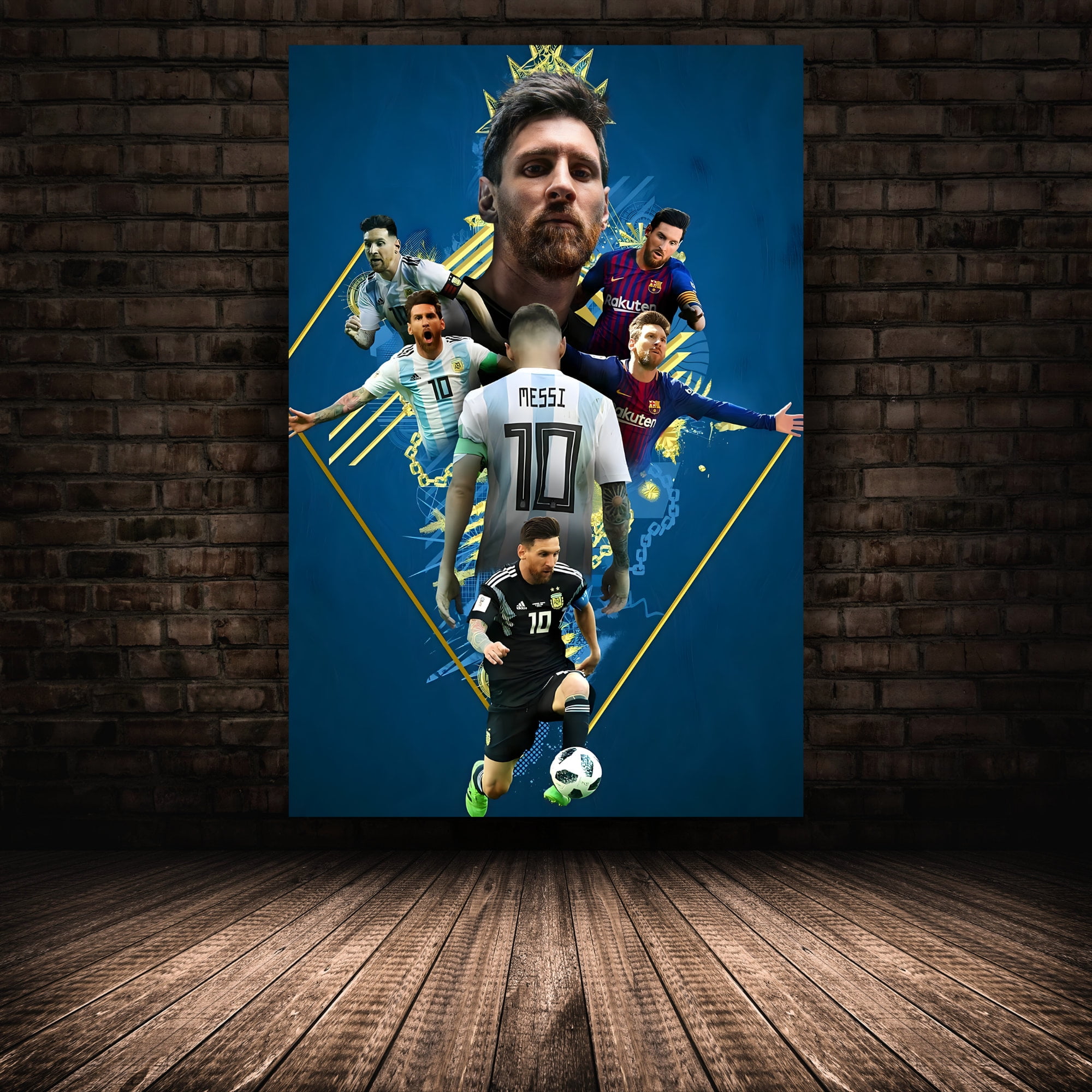 POSTER Lionel Messi Poster, Argentina Soccer Print, Soccer Gifts ...