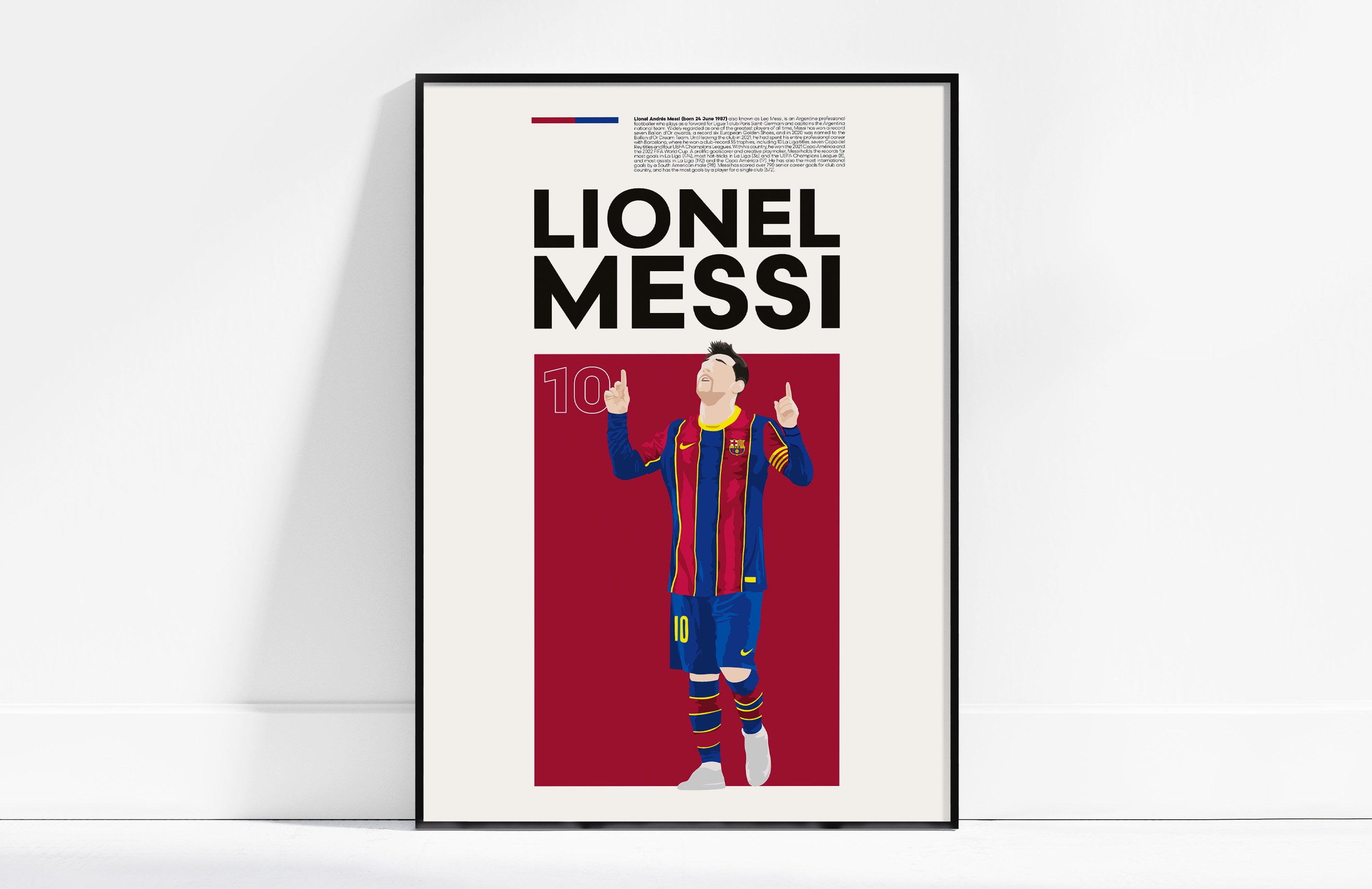 POSTER Lionel Messi Poster, Football Posters, soccer player wall art ...