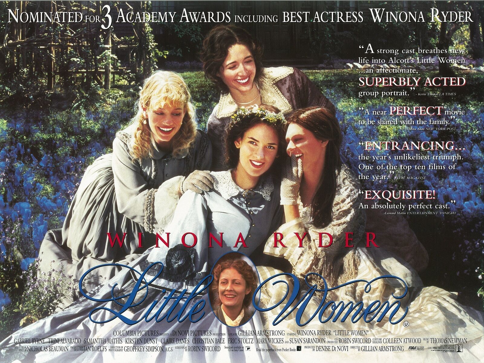 POSTER Little Women movie poster : Winona Ryder, Kirsten Dunst --16x24 ...