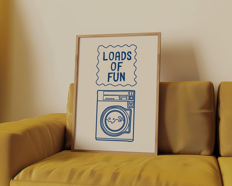 POSTER Loads Of Fun Poster, Funny Laundry Print, Laundry Room Decor ...