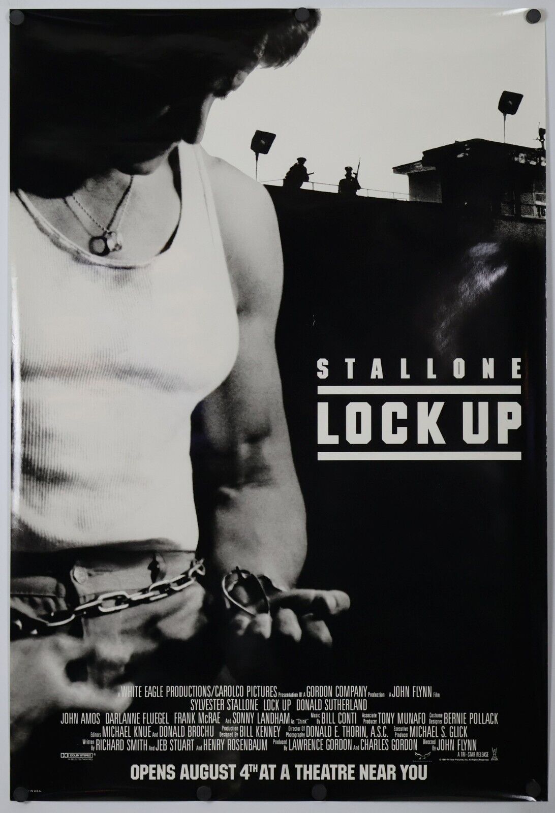 POSTER Lock Up- original movie poster - - 1989 Rolled - Sylvester ...