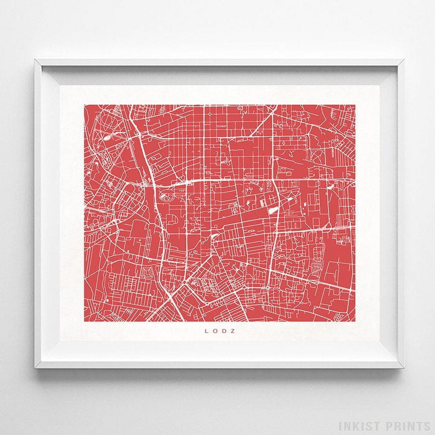 POSTER Lodz Map, Poland Print, Lodz Poster, Polish Art, Wedding Gift ...