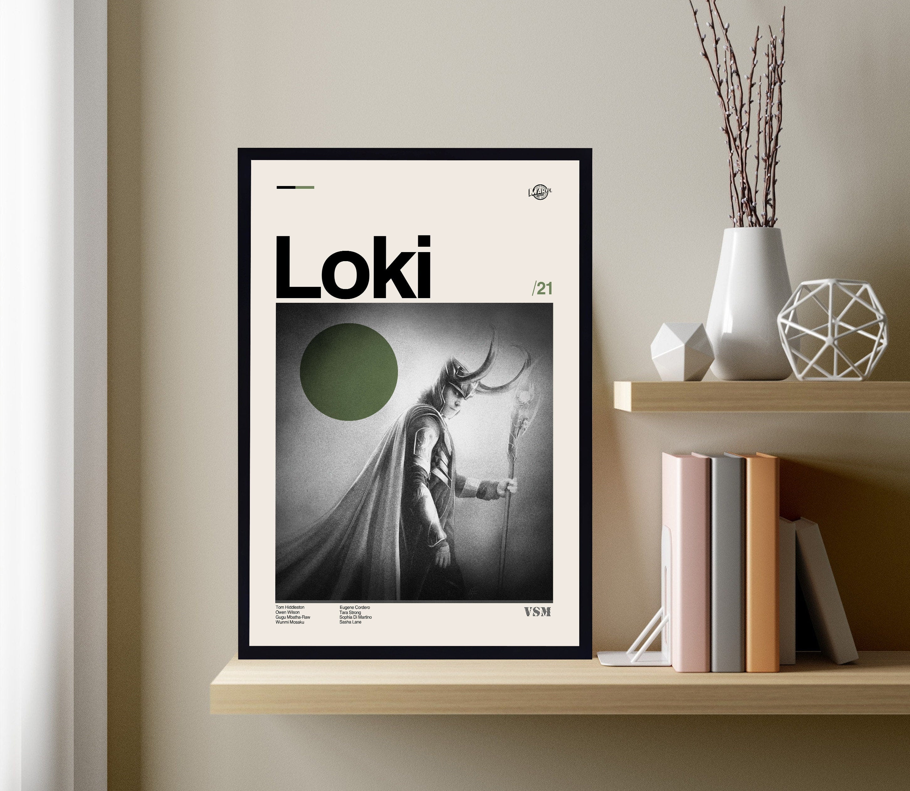 POSTER Loki Movie Poster, Loki Print, Marvel Poster, Midcentury Art ...